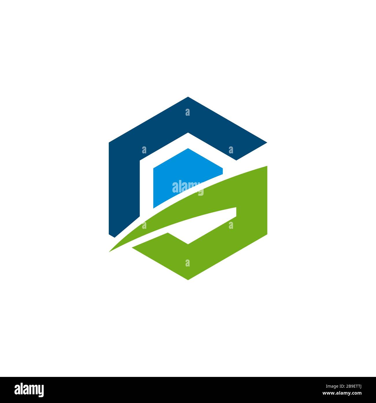 G Letter Hexagon Shape Logo Illustration Design. Vector EPS 10 Stock ...