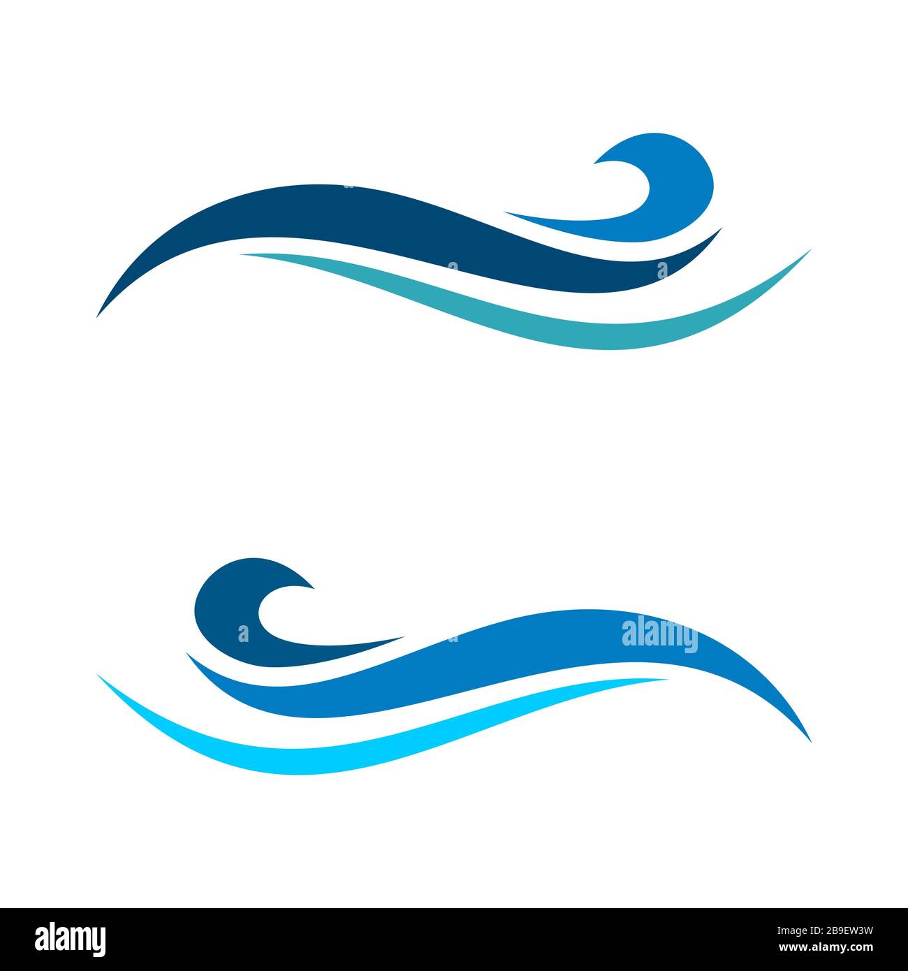 Blue Wave Swoosh Logo Template Illustration Design. Vector EPS 10 Stock ...