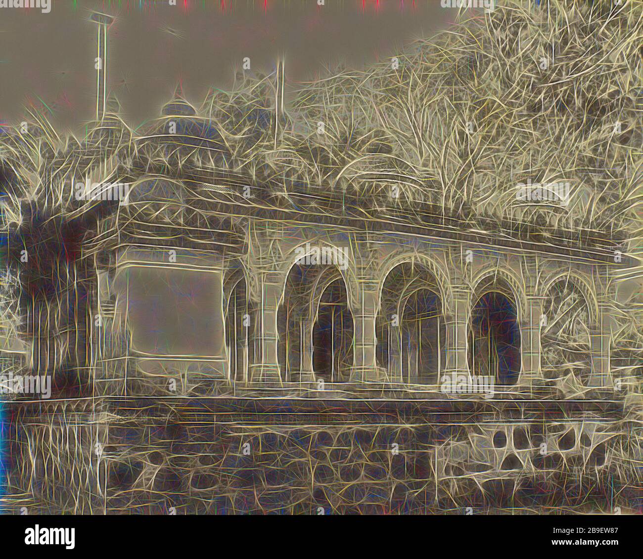 Building, India, 1886 - 1889, Albumen silver print Stock Photo - Alamy