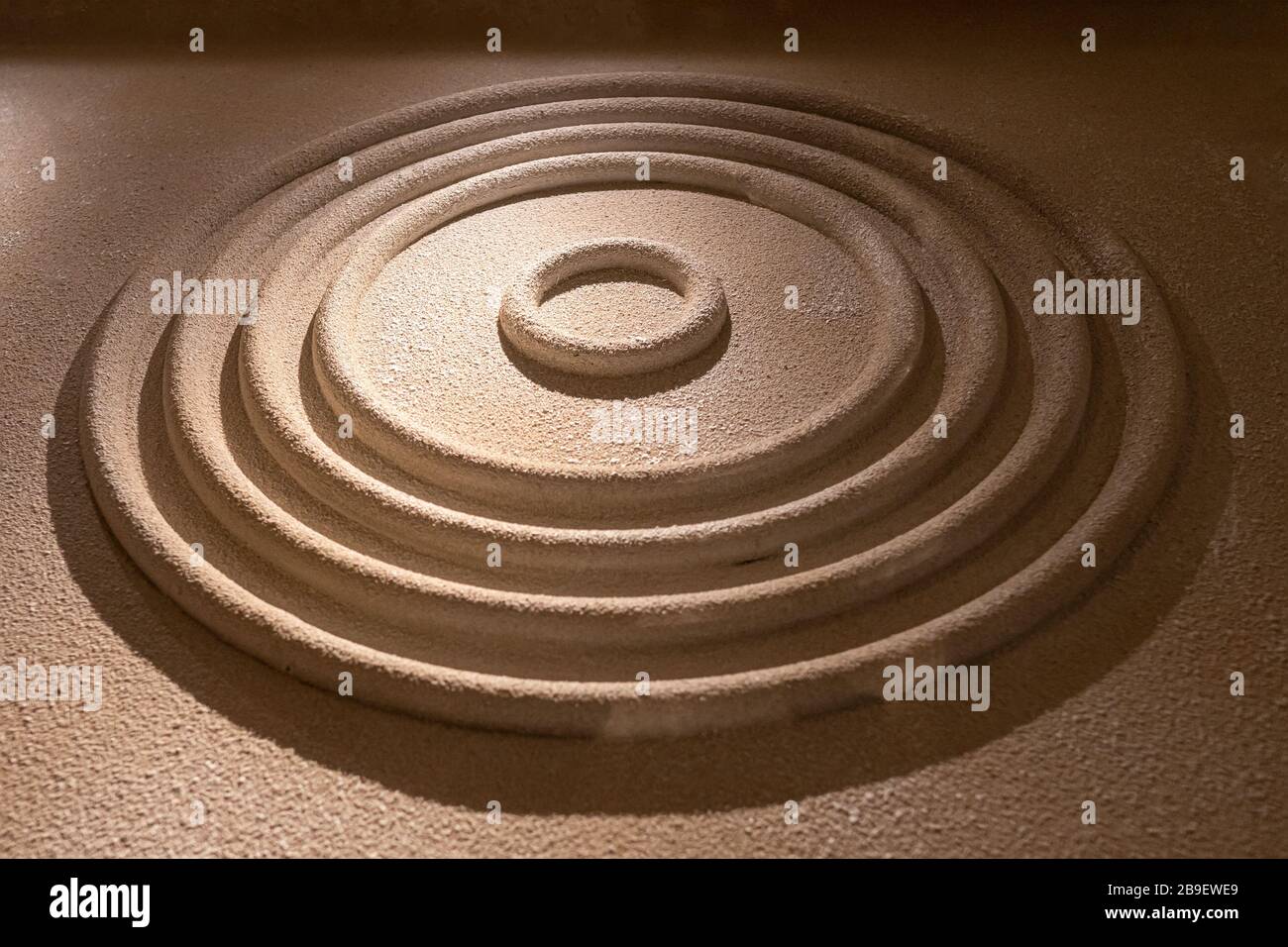 Geometric shapes in the design of premises. Circles on the wall. the ...