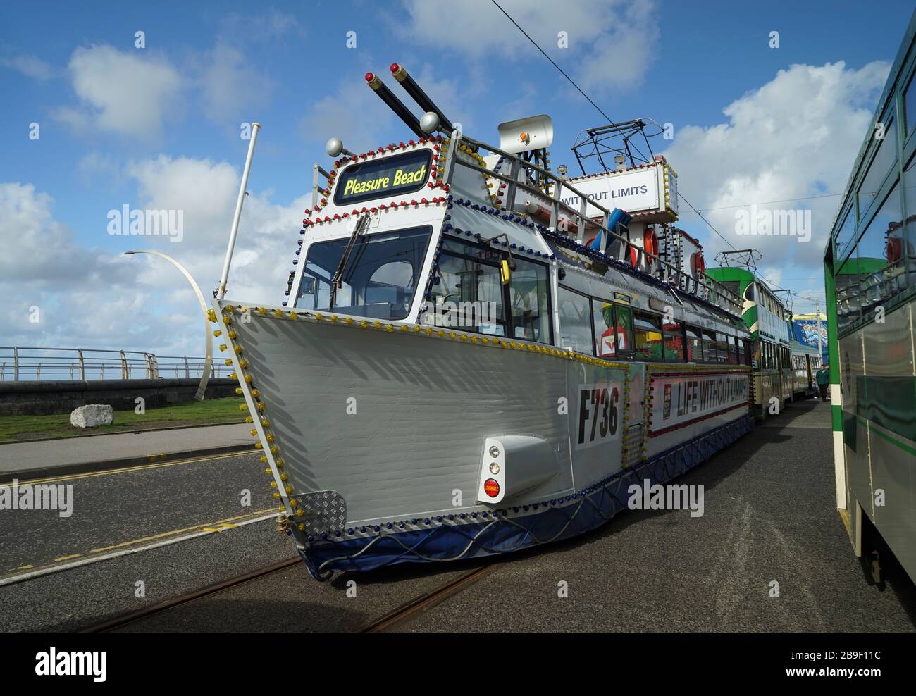 Blackpool Illuminated Heritage Tram, HMS Blackpool Frigate F736 -2 ...