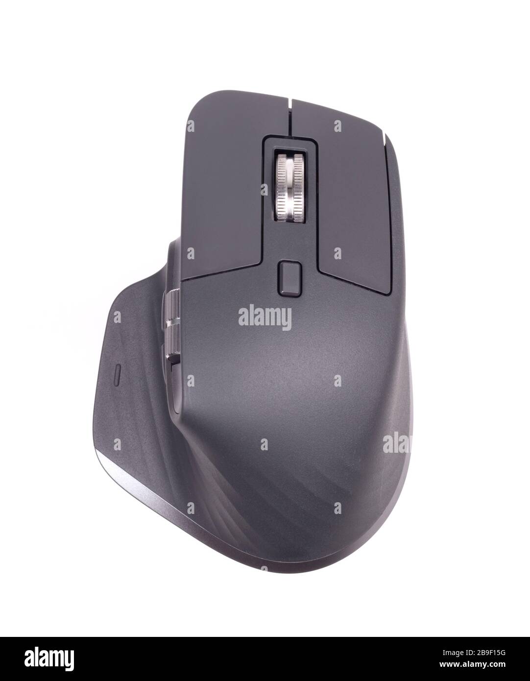 Close up wireless computer mouse, modern design, isolated on white ...