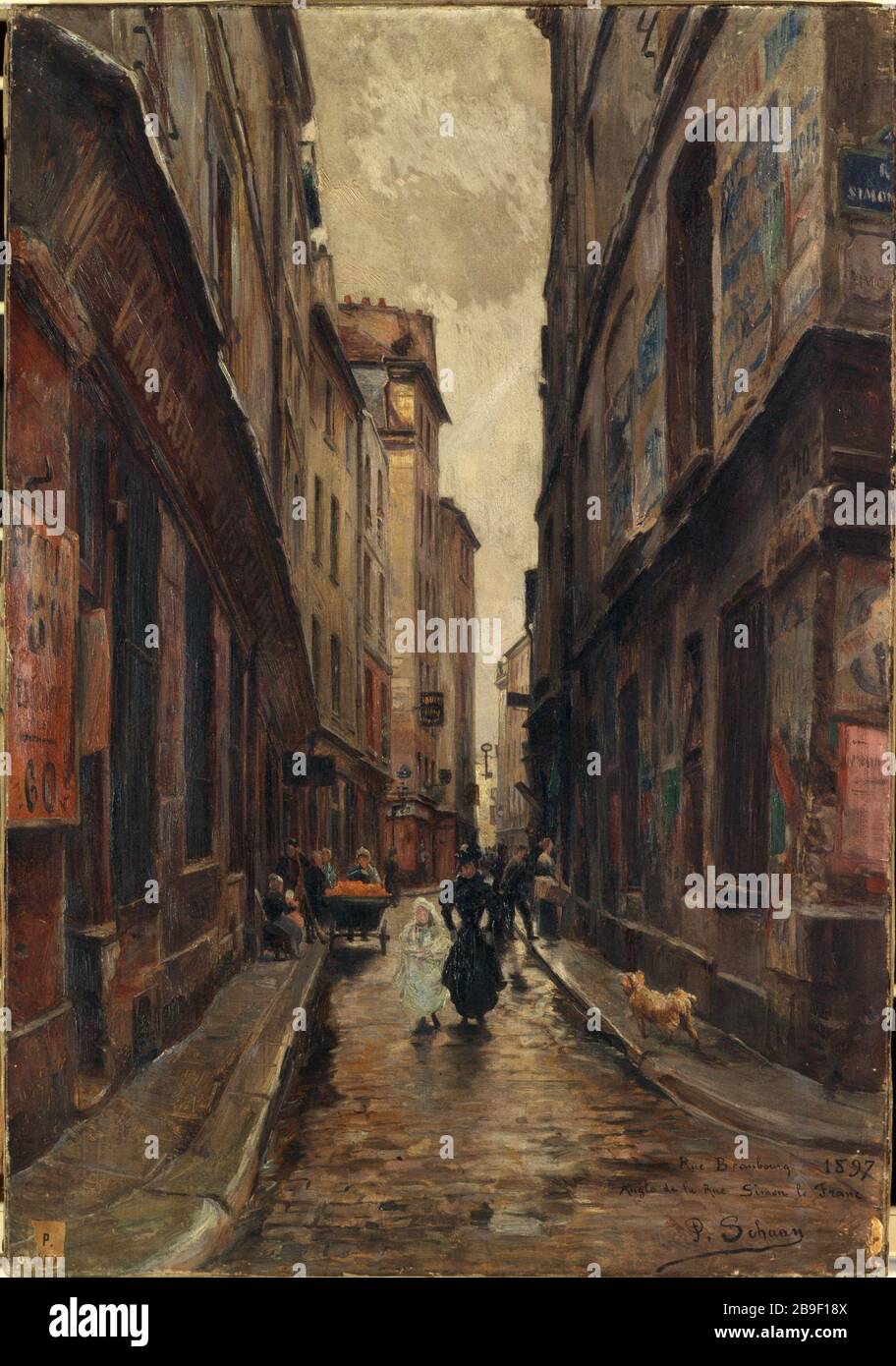 Rue Beaubourg in the corner of Simon the open street Paul Albert Schaan ...