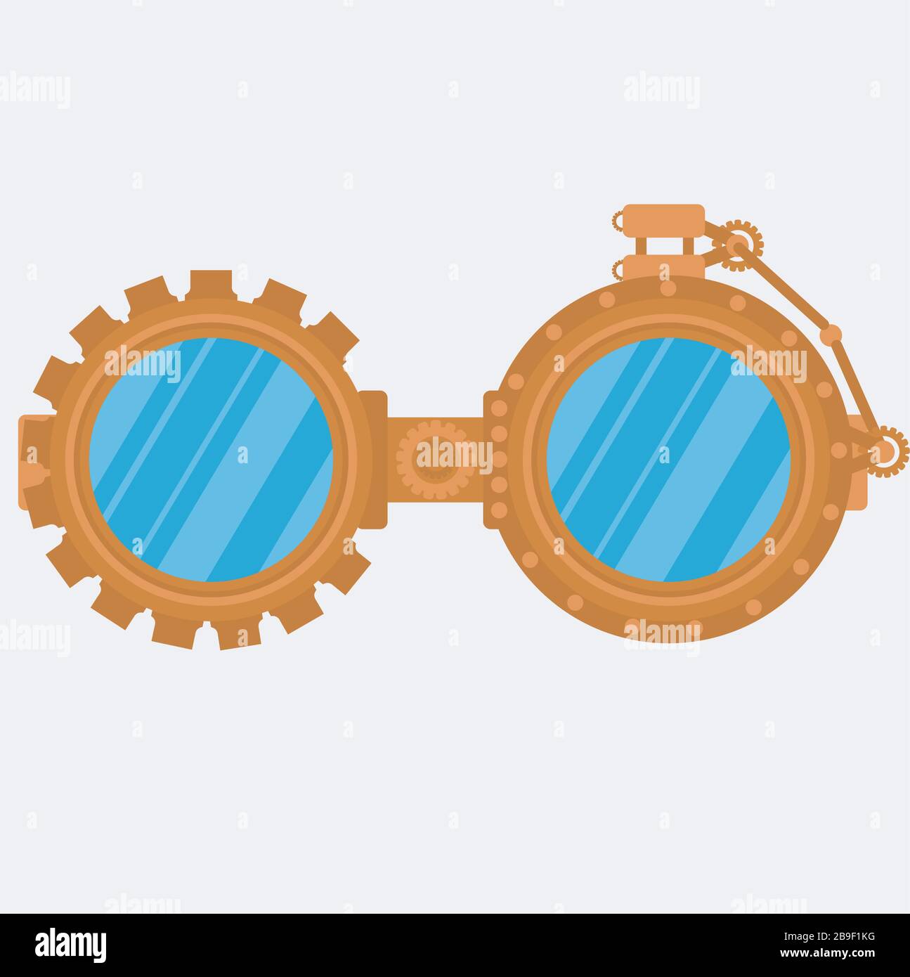 Steampunk goggles gear design Stock Vector Images - Alamy