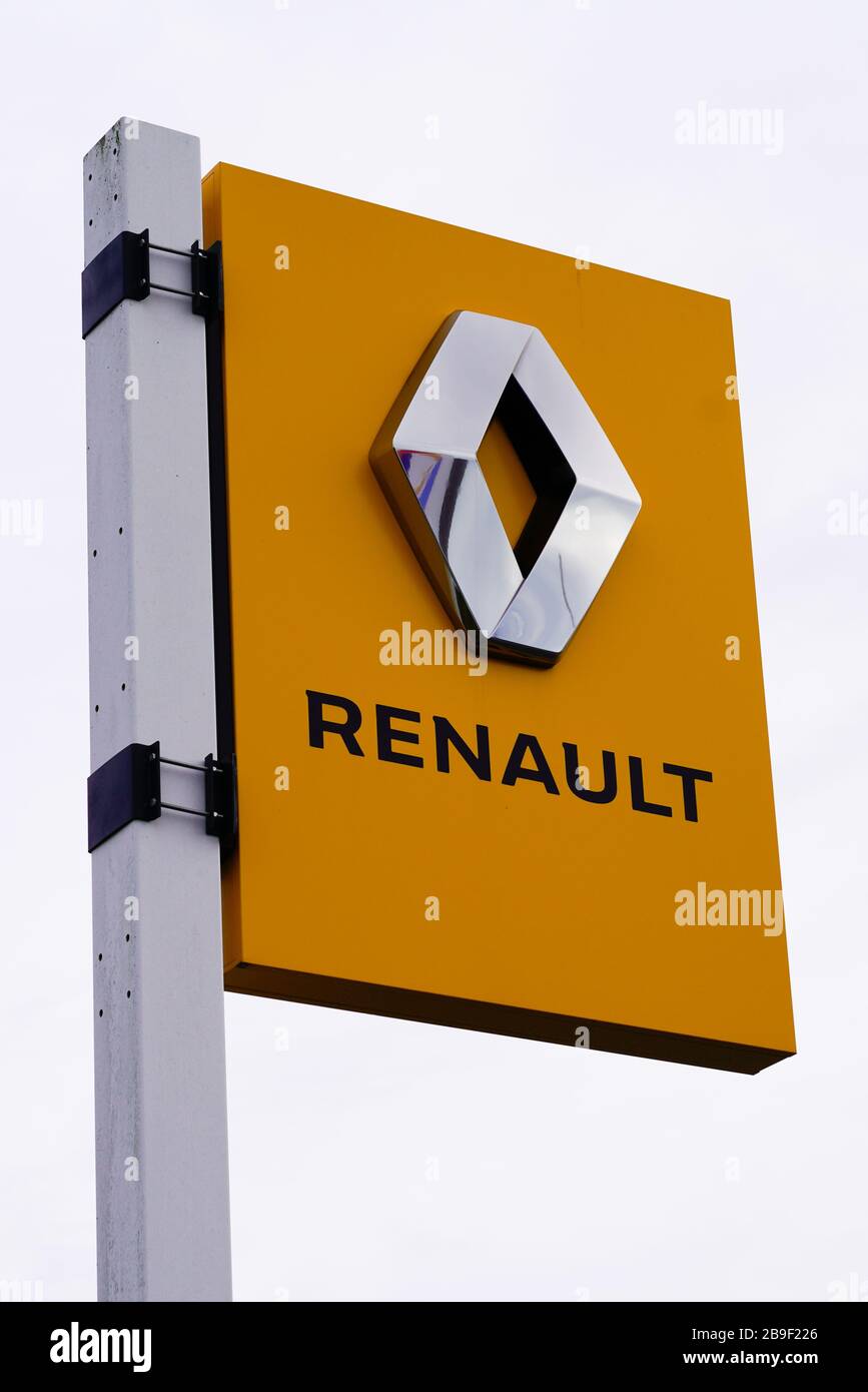 Logo emblem logo renault trademark hi-res stock photography and images ...