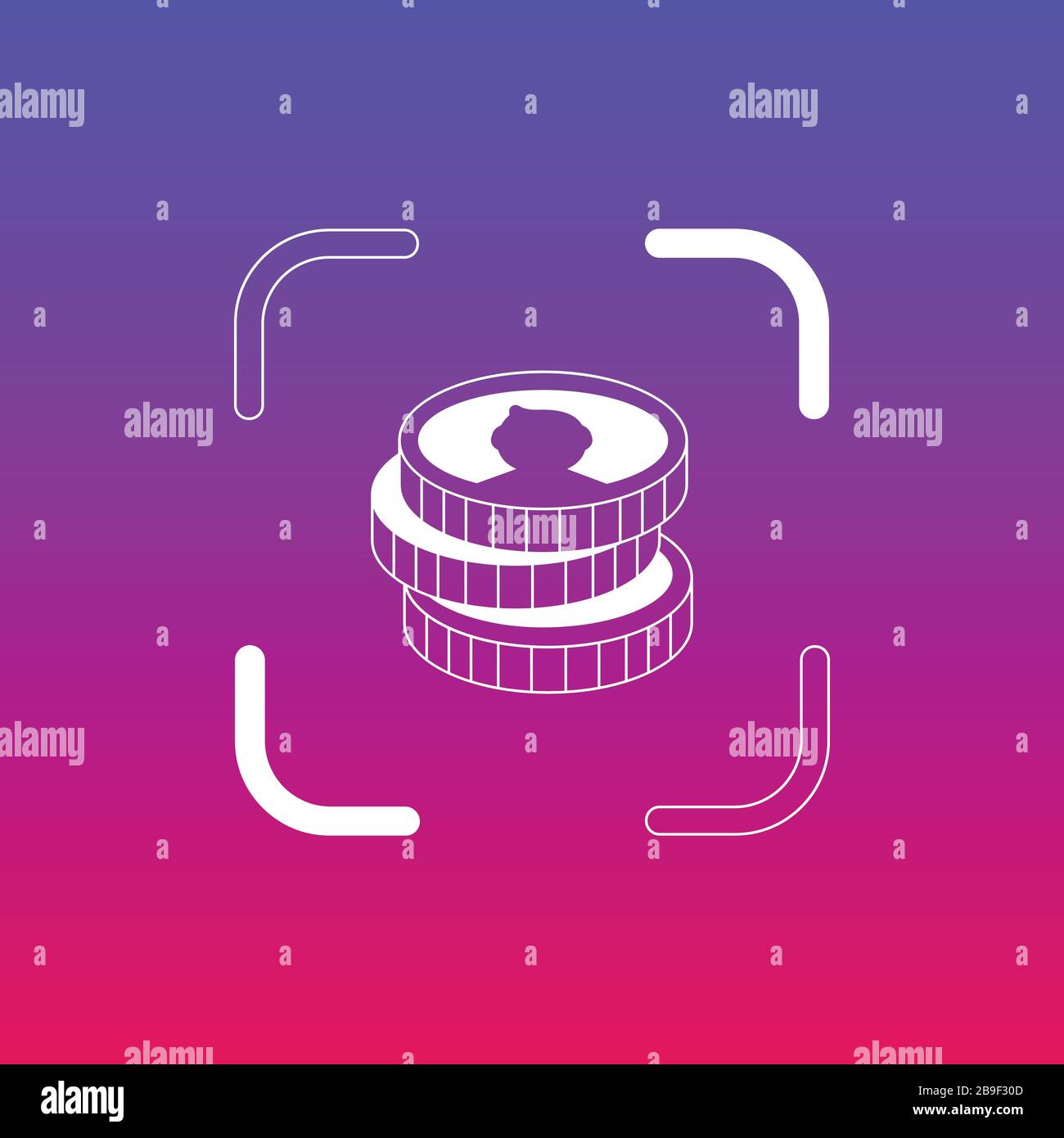 coins logo and icon vector Isolated image Stock Vector Image & Art - Alamy