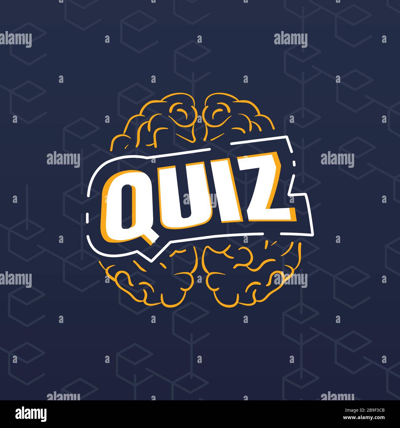 quiz logo and icon vector Isolated image Stock Vector Image & Art - Alamy