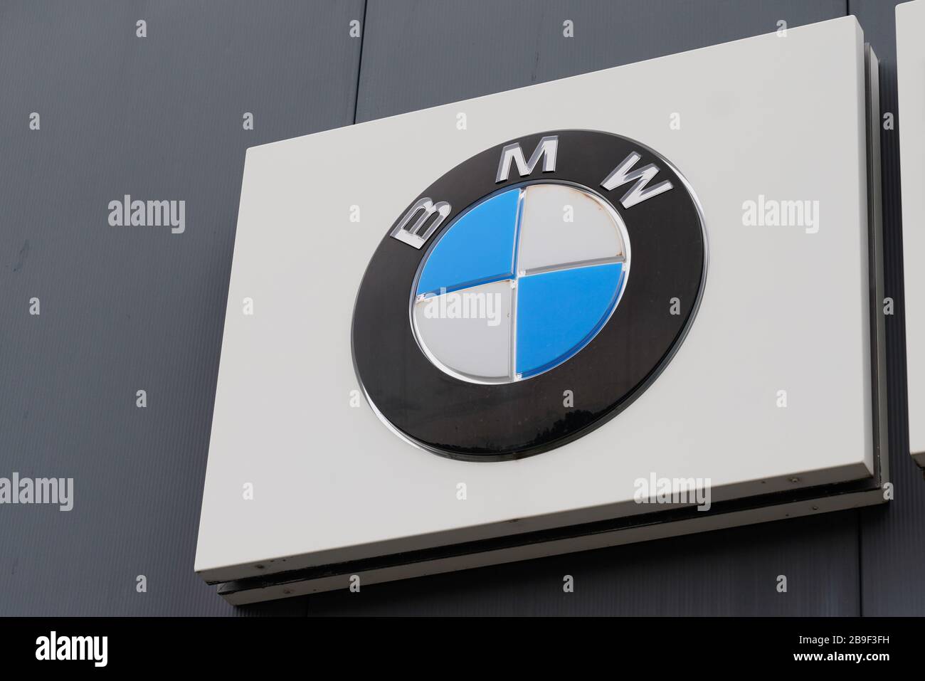 Bordeaux , Aquitaine / France - 10 15 2019 : BMW dealership sign logo ...