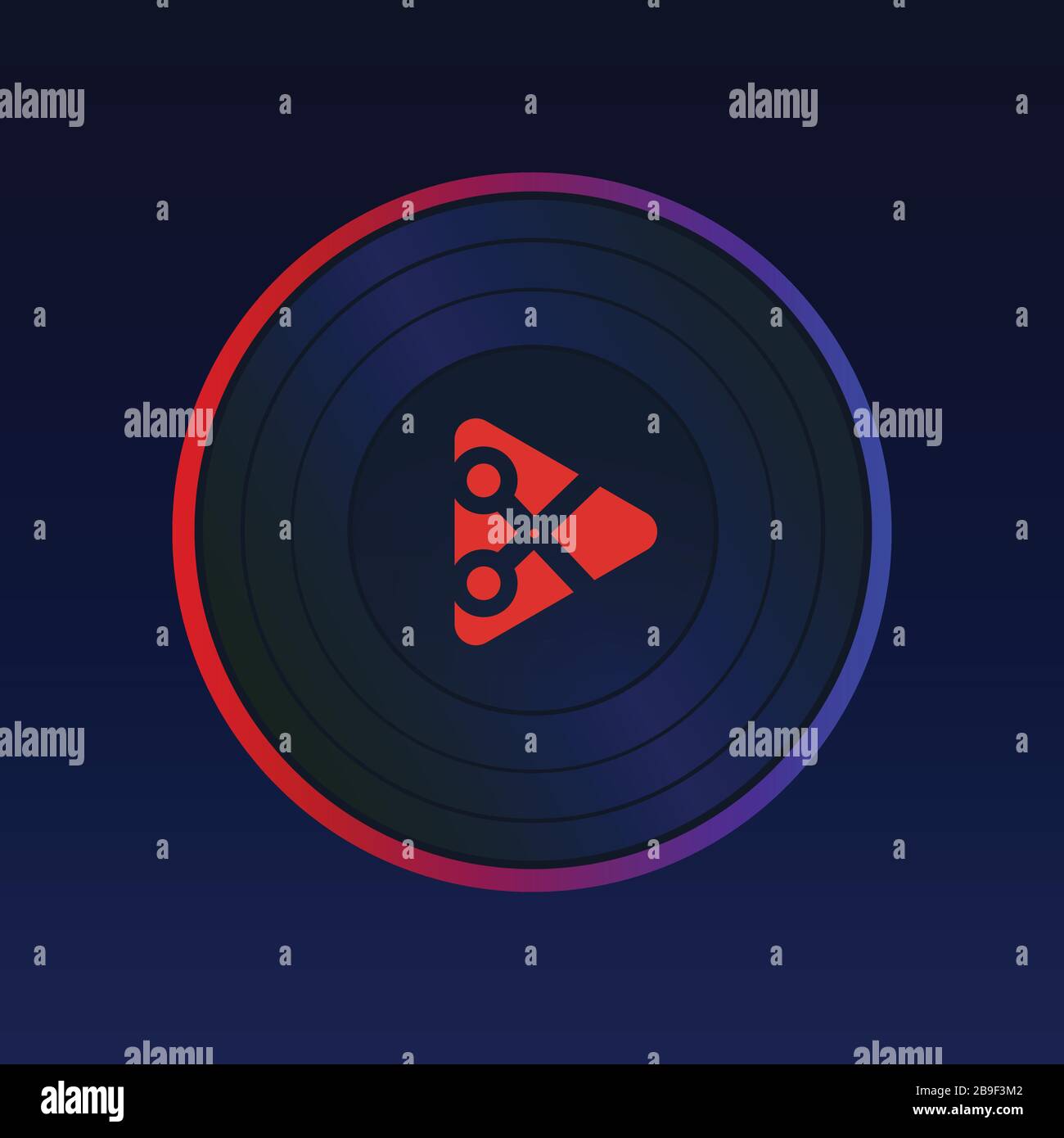 audio cutter logo and icon vector Isolated image Stock Vector Image ...