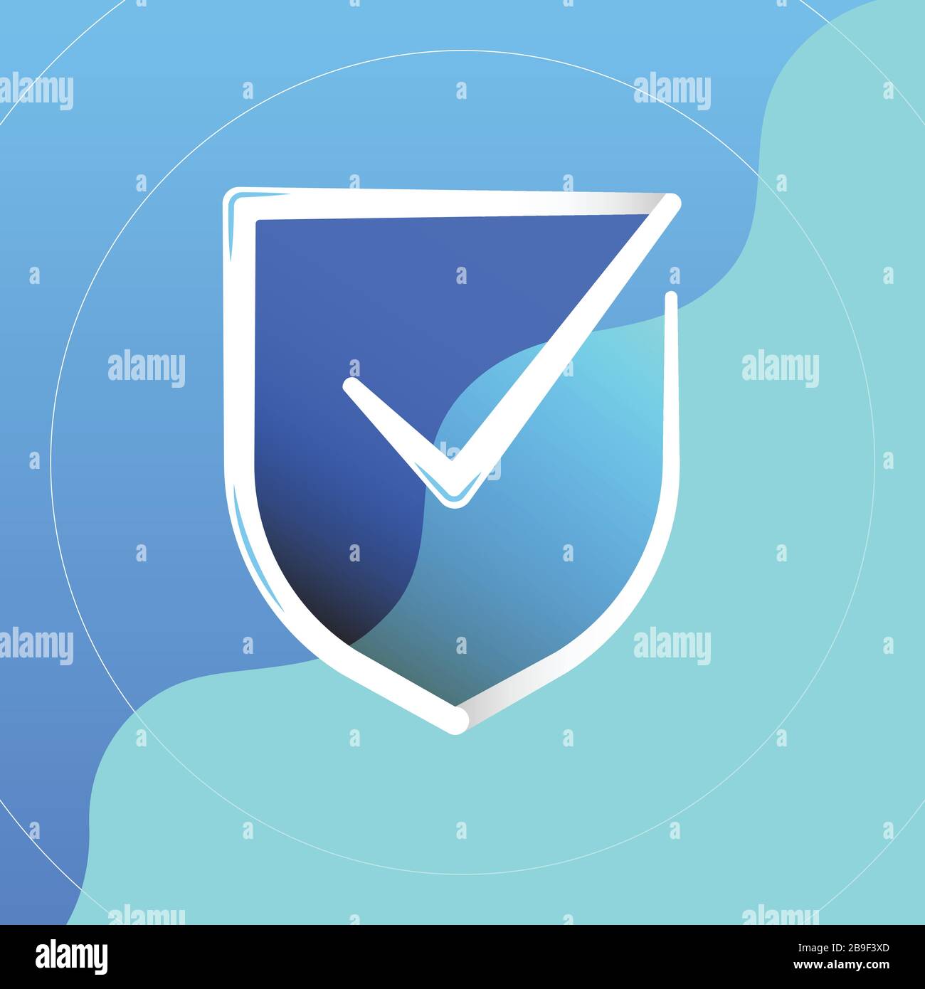 shield protection logo and icon vector Isolated image Stock Vector ...
