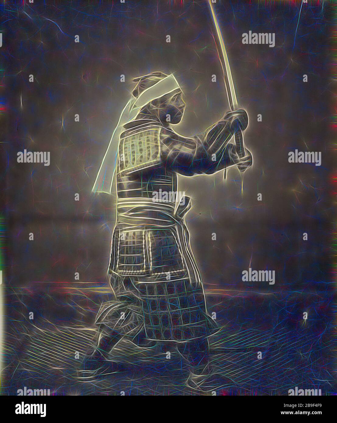 Samurai with raised sword hi-res stock photography and images - Alamy