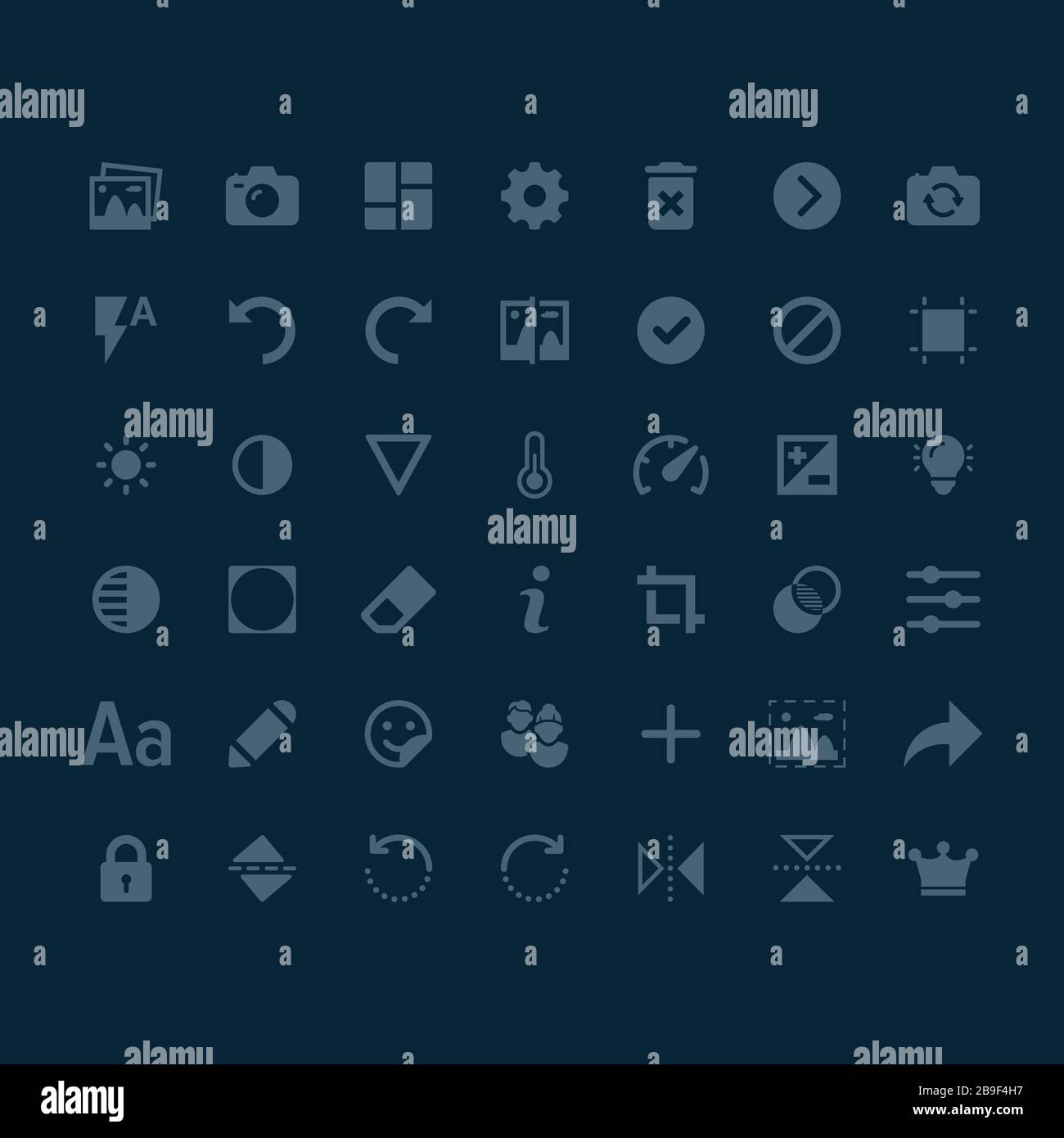 edit photo icons ui design vector Isolated image Stock Vector Image ...