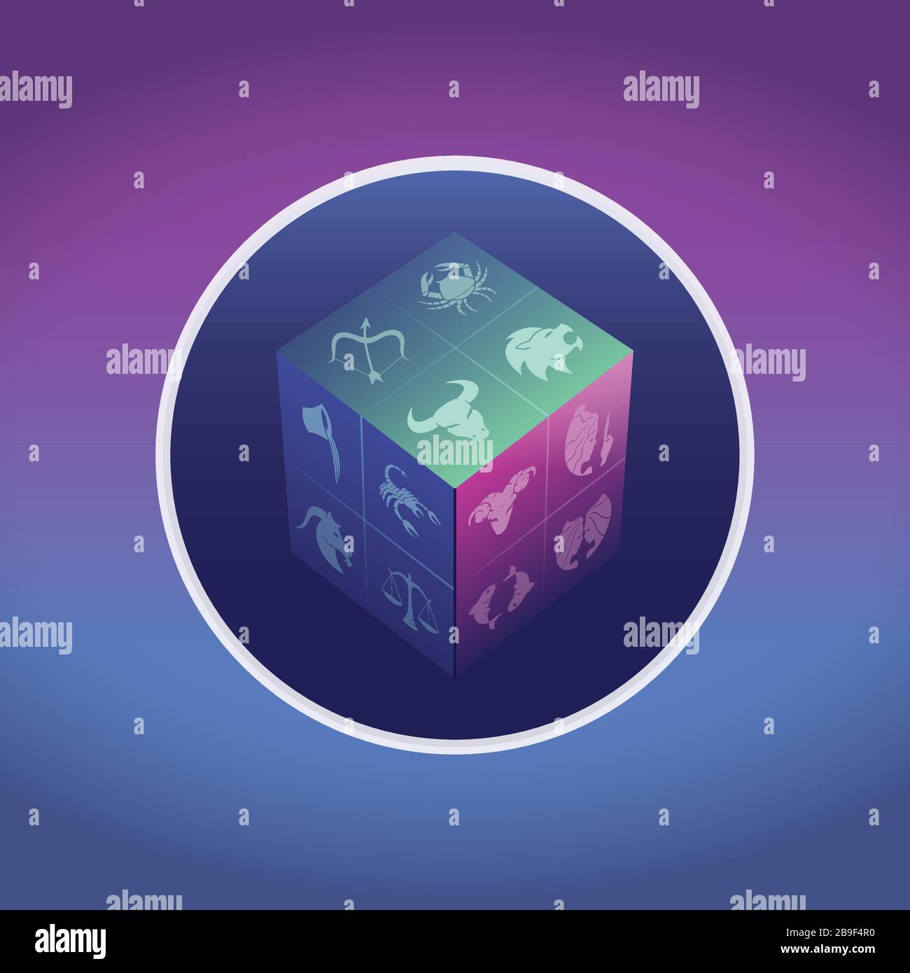 Horoscope Icon Logo Ui Design User Interface Template Stock Vector Image And Art Alamy