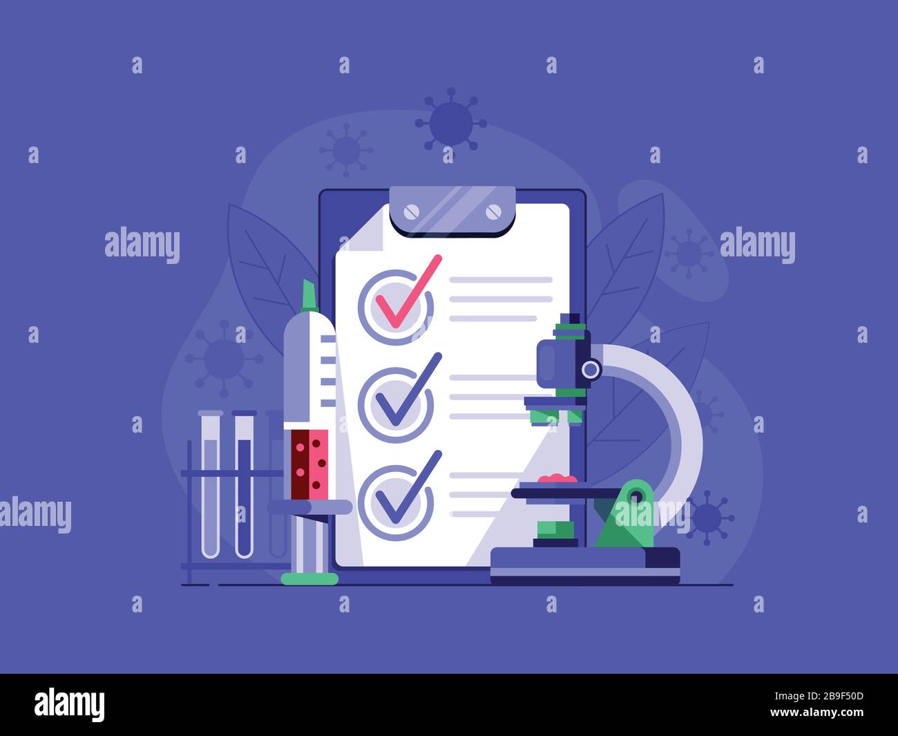 Testing in lab Stock Vector Images - Alamy
