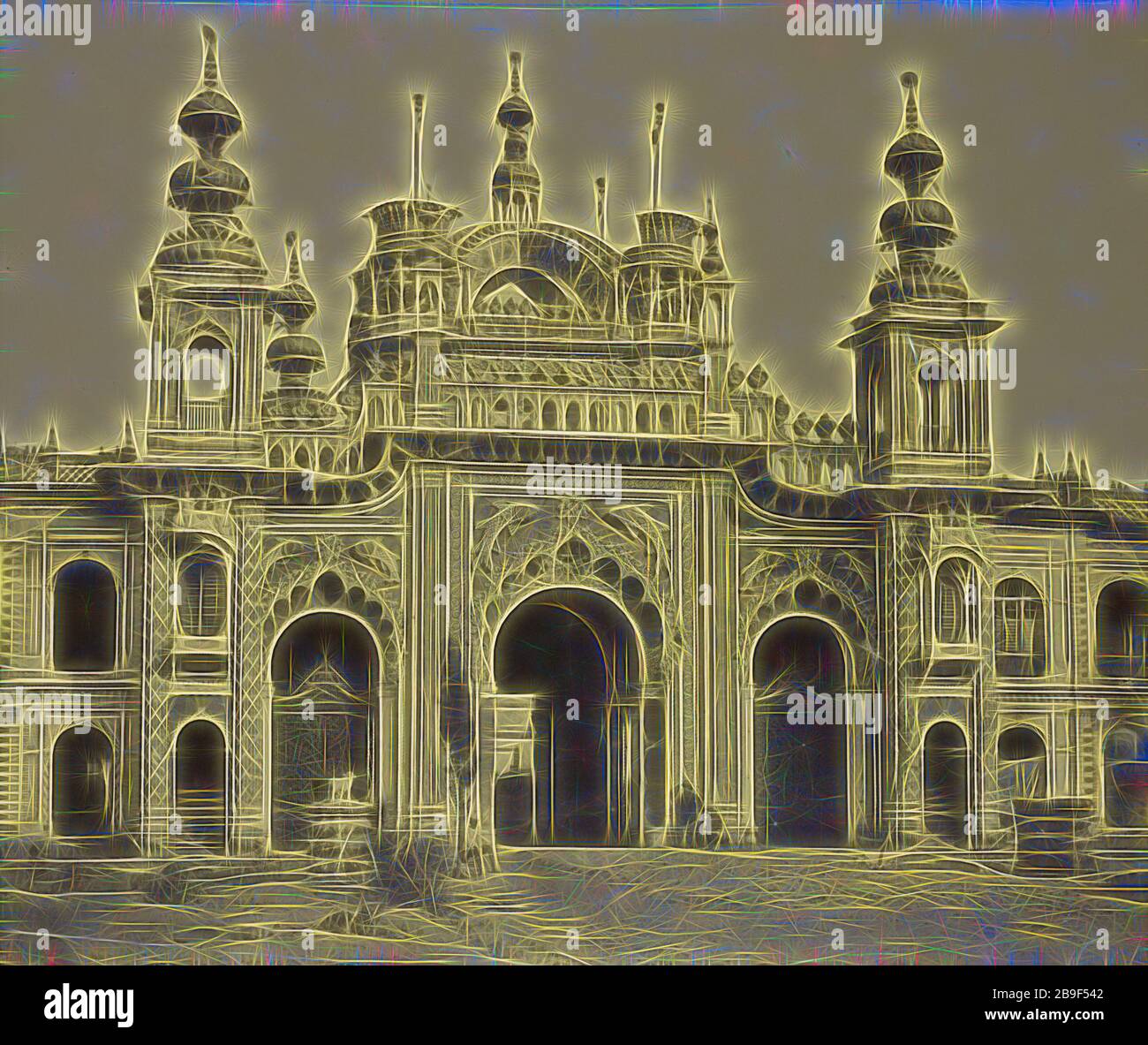 A Gateway Leading into the Kaiserbagh Palace, Felice Beato (English ...