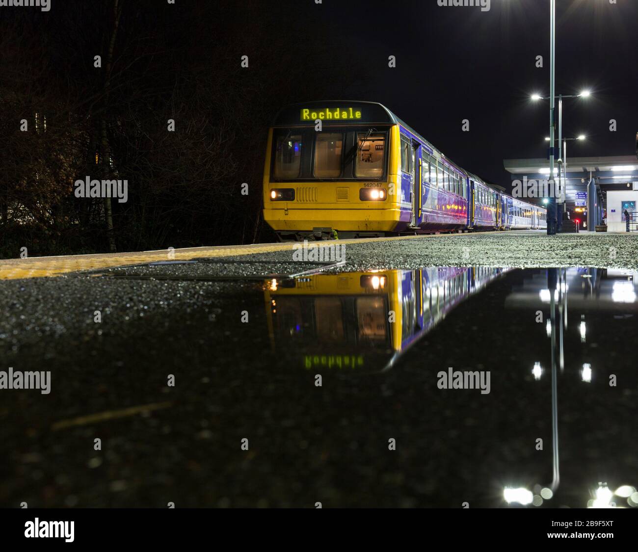 Northern Rail class 142 pacer train at Blackburn railway station ...