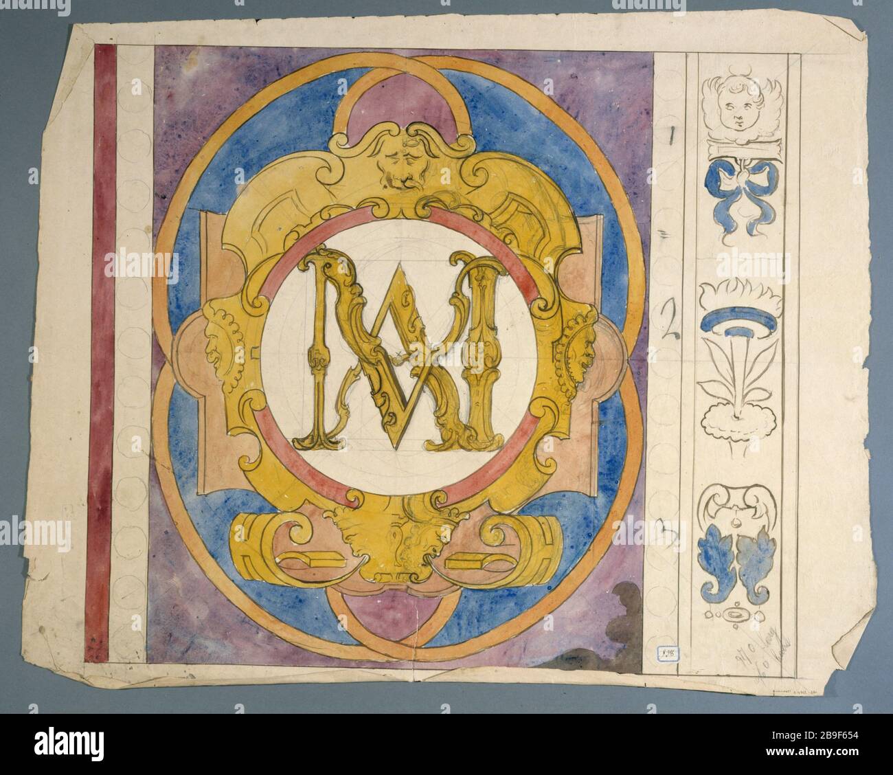 STAINED GLASS DESIGN CIVIL: CHEVREUSE - M BORDER AND BORDER SAINT ...