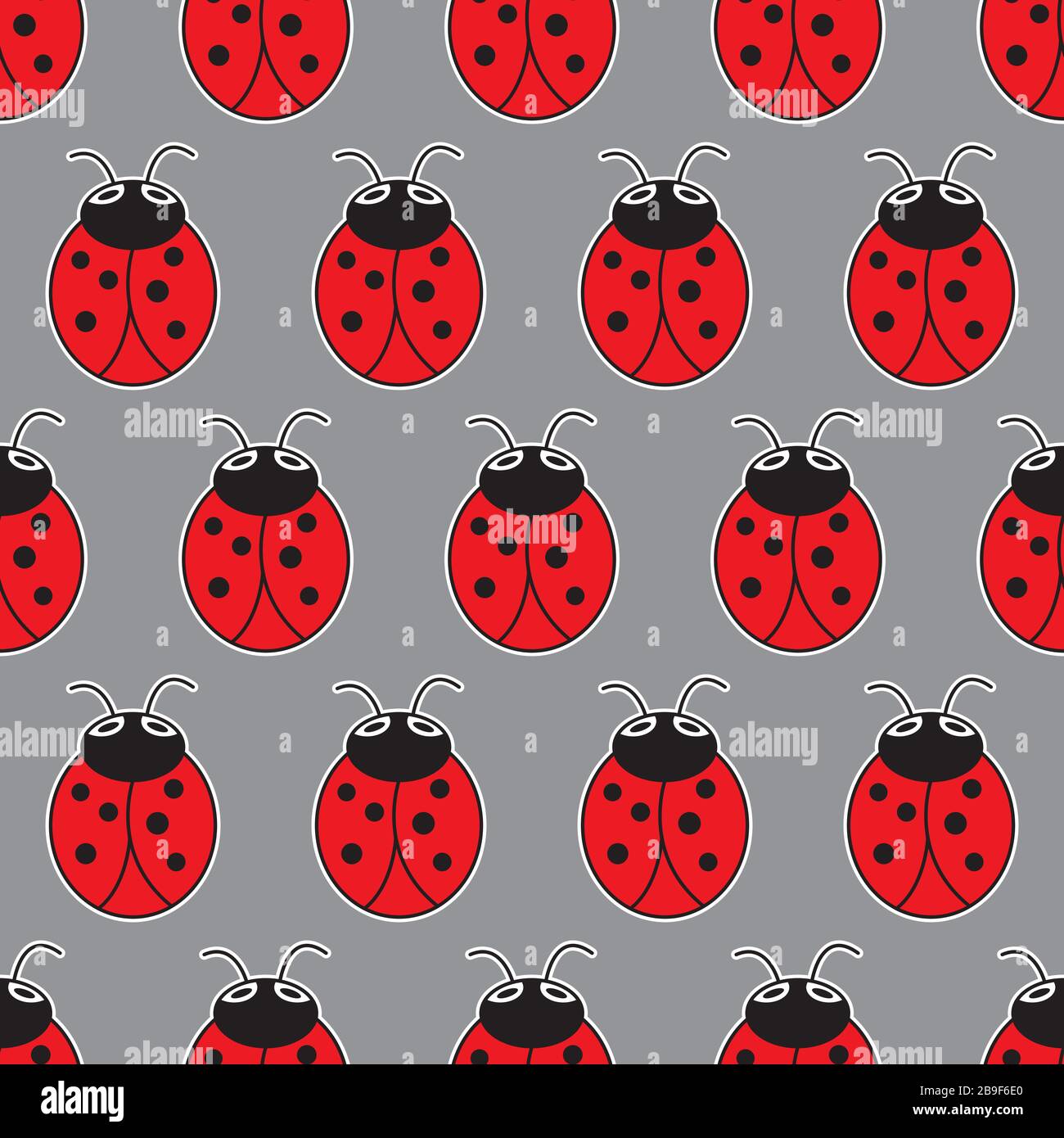 Ladybug seamless pattern art background Stock Vector Image & Art - Alamy