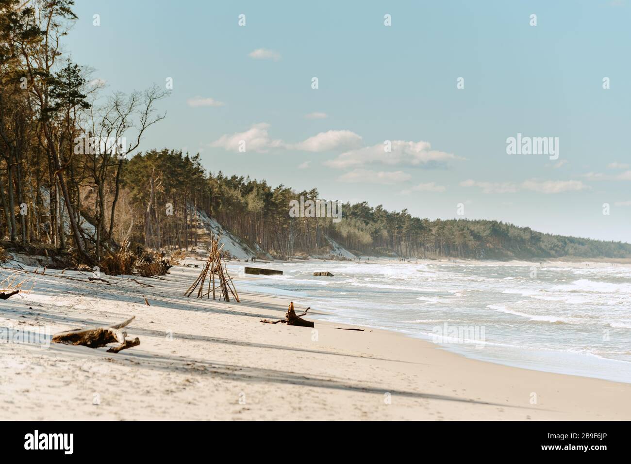 Spring landscape on the beach at noon Stock Photo - Alamy Spring landscape on the beach at noon Stock Photo - Alamy