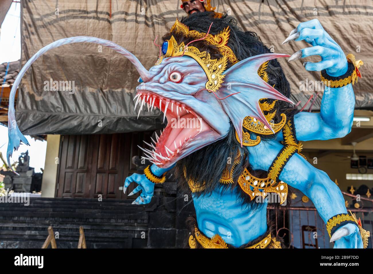 Ogoh-Ogoh, demon statue made for Ngrupuk parade conducted on the eve of ...