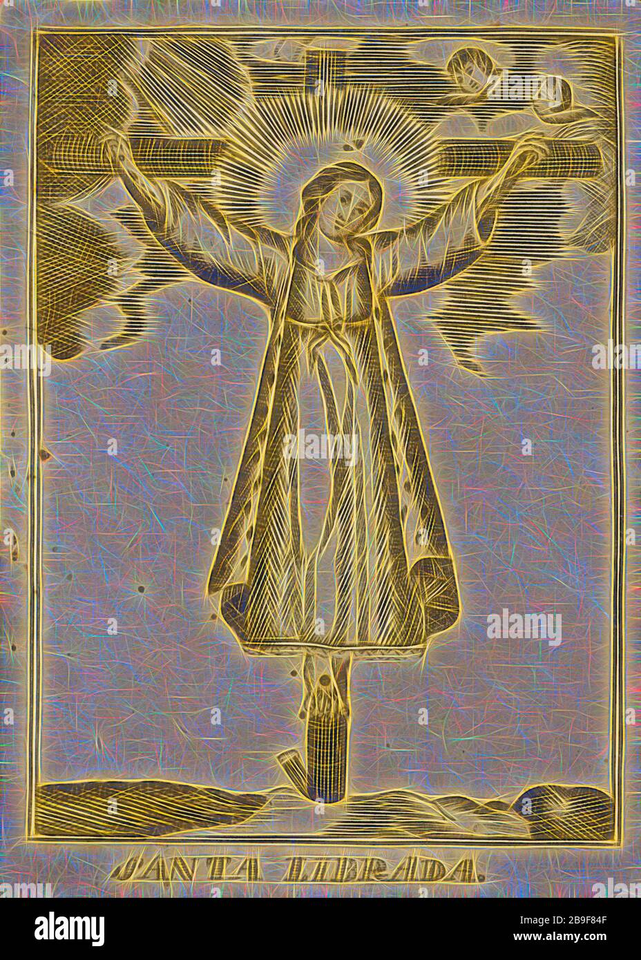 Santa Librada, Collection of Mexican religious engravings, Reimagined ...