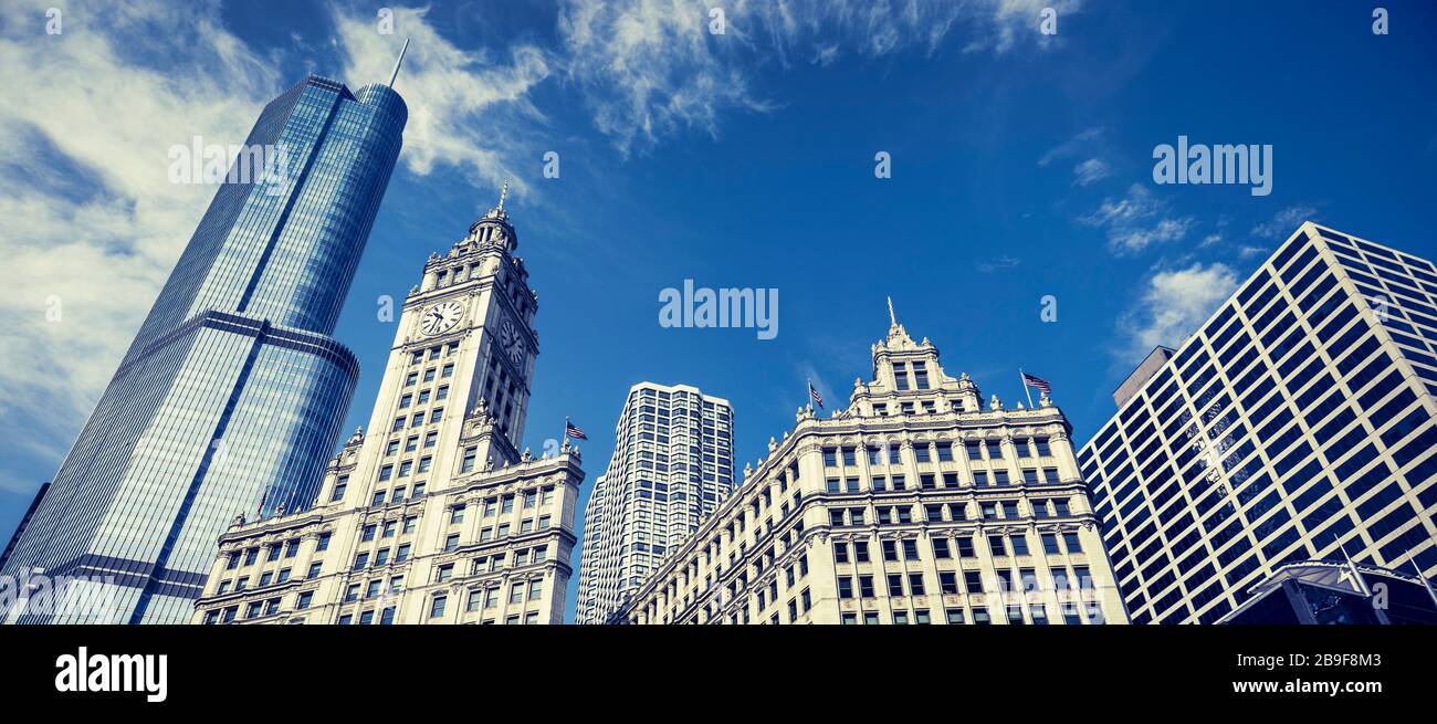 View of Chicago buildings, USA Stock Photo - Alamy