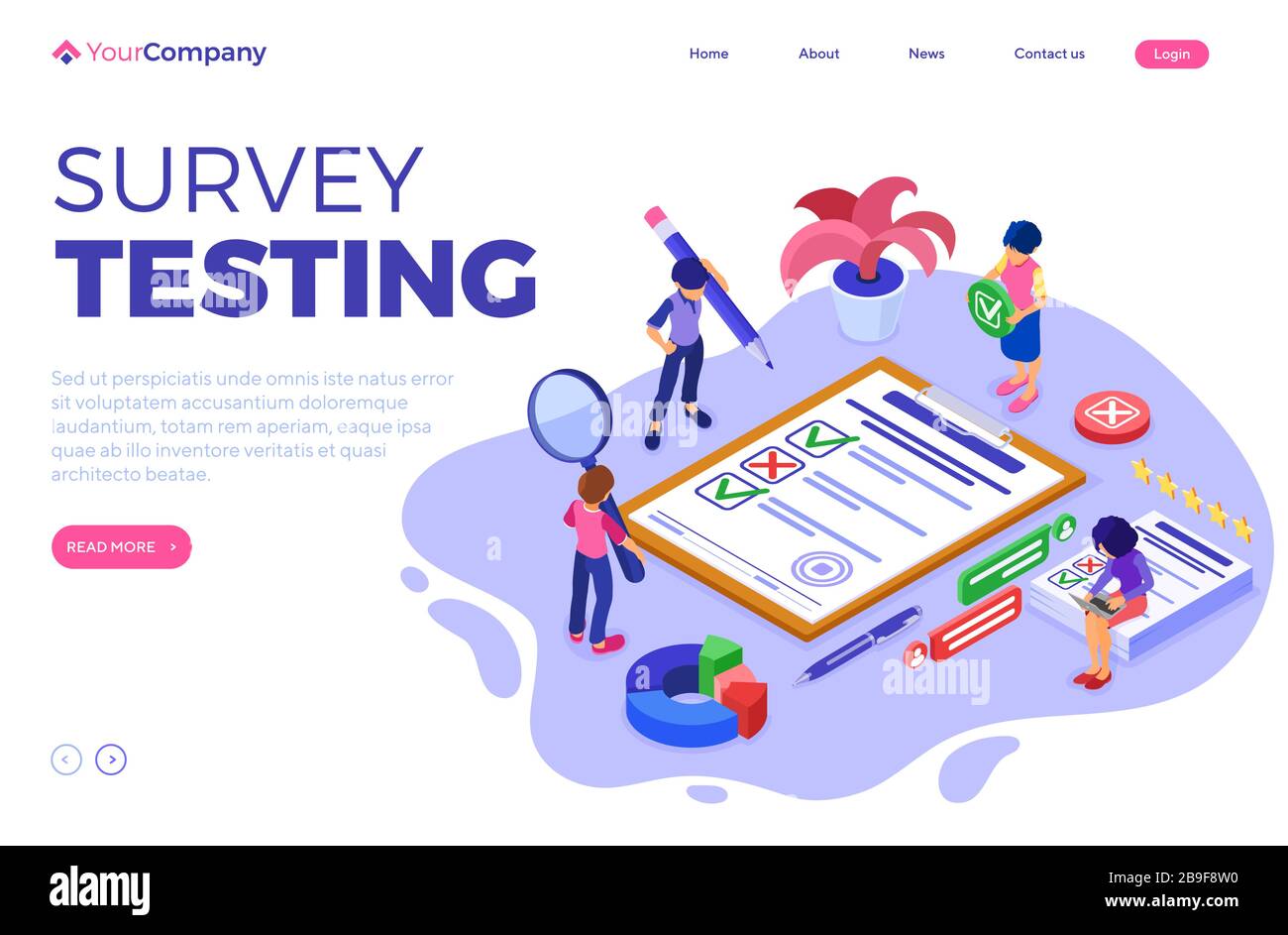 Survey Questionnaire or Test Form Stock Vector Image & Art - Alamy