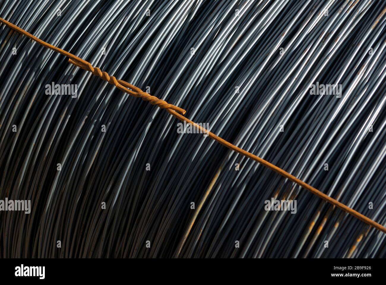 Round steel in rings in the material bearing, single ring with ...