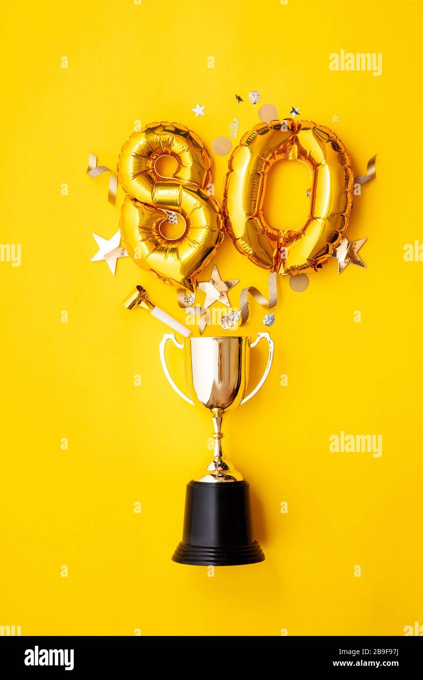 Happy 80th birthday hi-res stock photography and images - Alamy