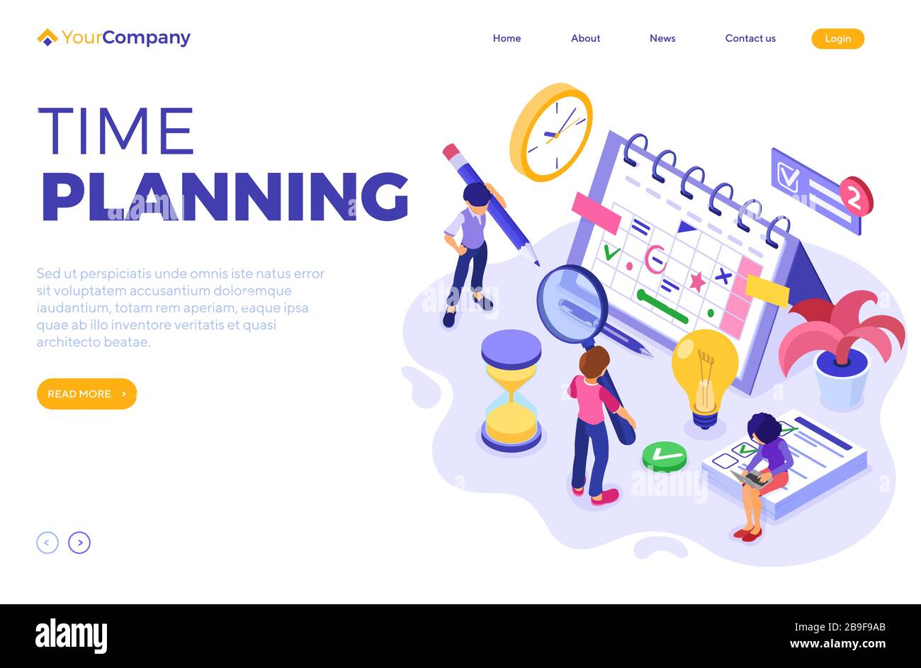 Project schedule management isometric Cut Out Stock Images & Pictures ...