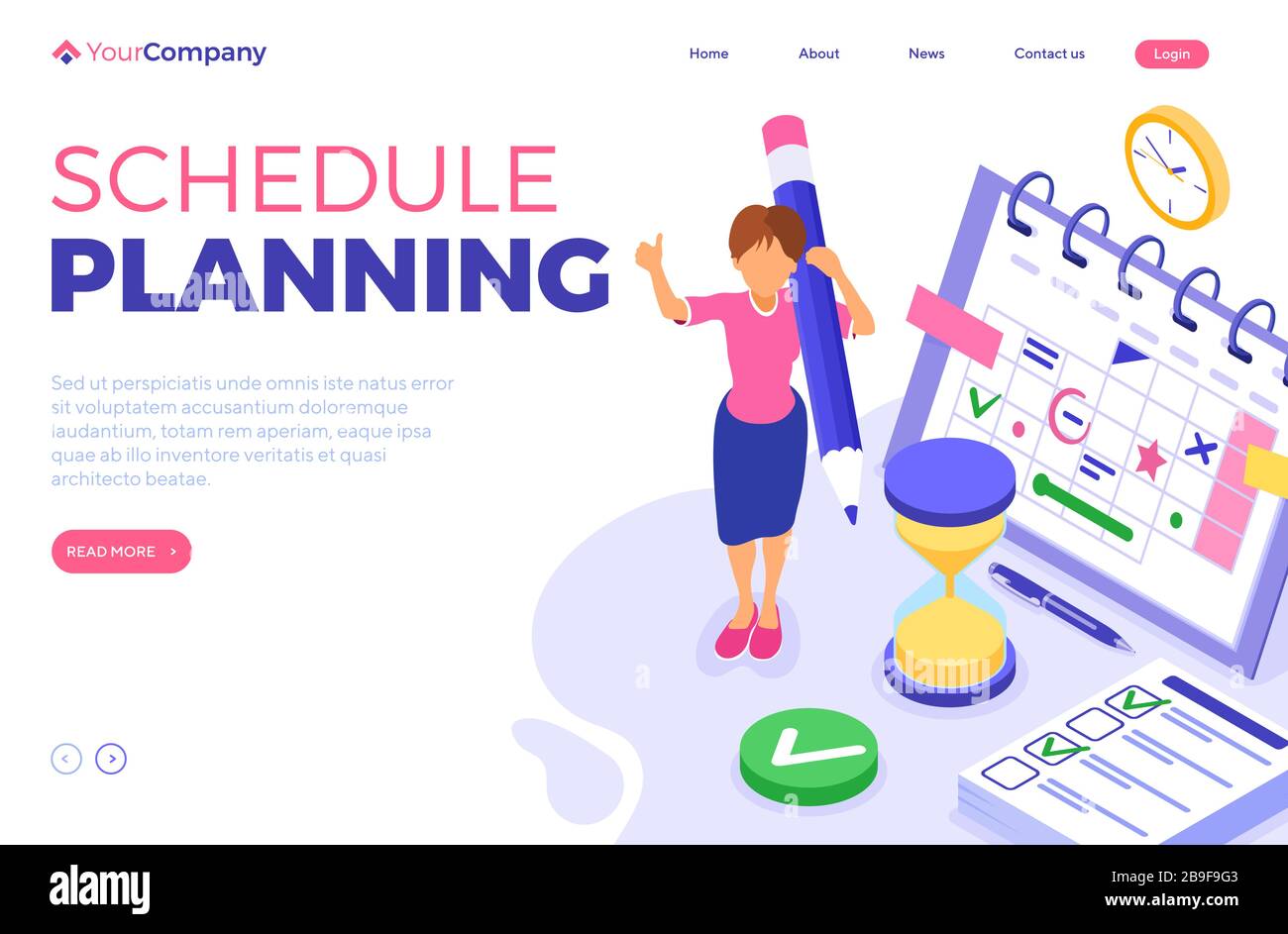 Planning schedule time management Stock Vector Image & Art - Alamy