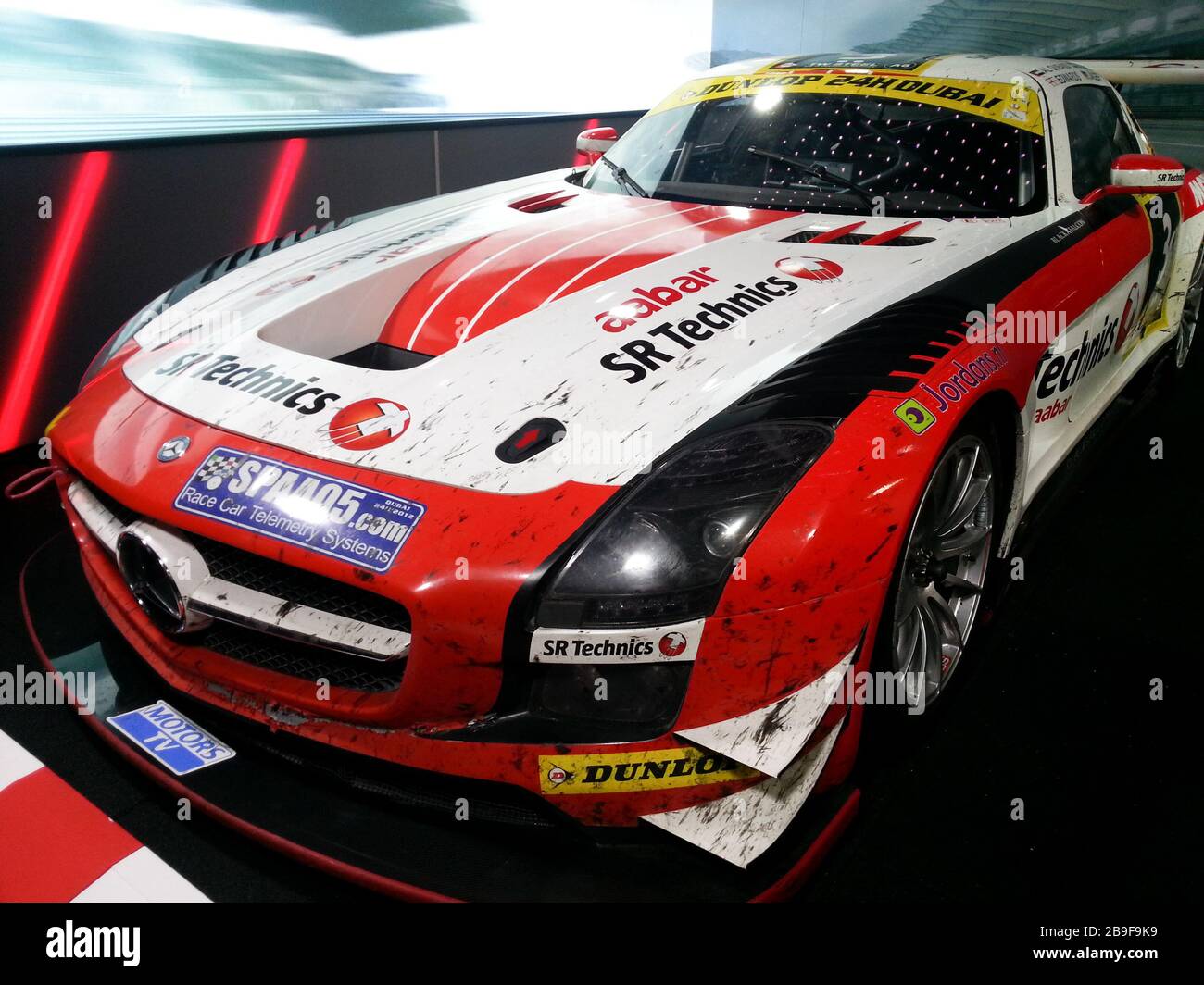 Dubai / United Arab Emirates - 11 18 2015 : Mercedes SLS AMG GT3 racing ...