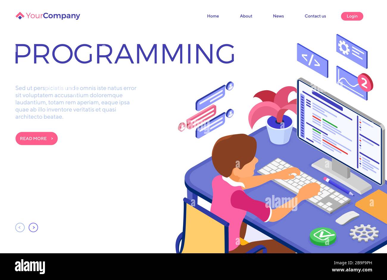 Developing program Stock Vector Images - Alamy