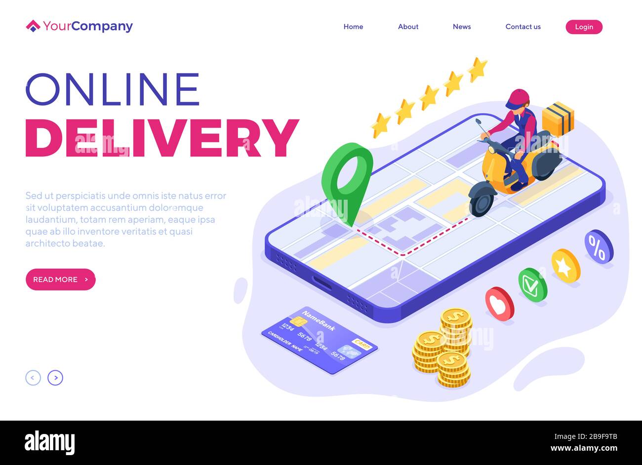 Delivery tracking courier gps Cut Out Stock Images & Pictures - Alamy