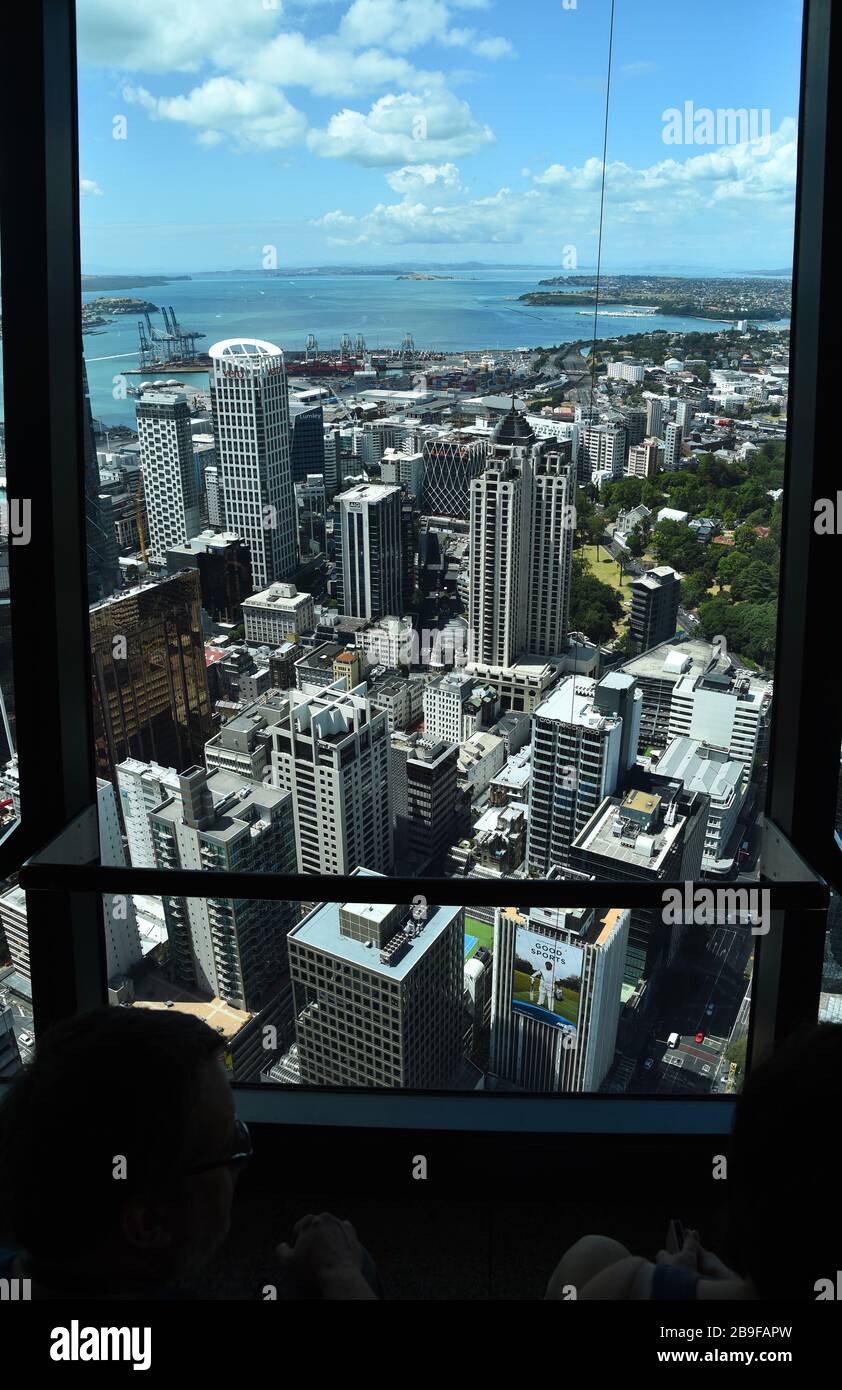Auckland sky tower looking down hi-res stock photography and images - Alamy