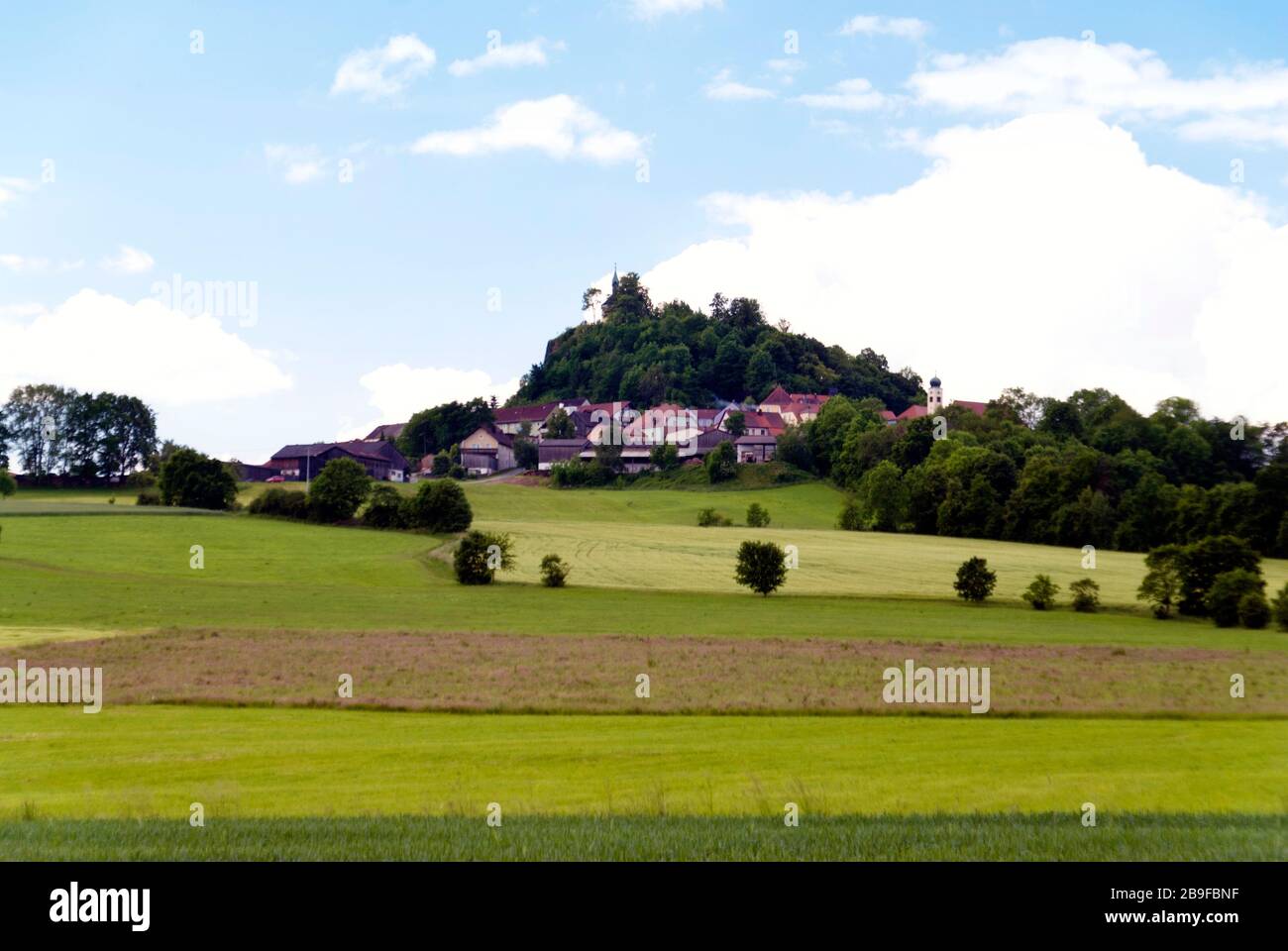 Volcano Parkstein in Upper Palatinate in Germany Stock Photo - Alamy