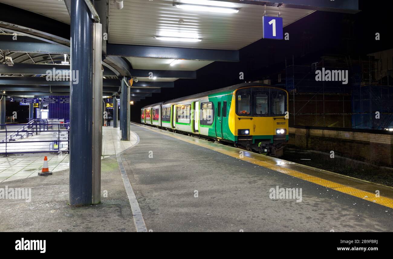 In London Midland livery but now operated by Northern rail class 150 ...