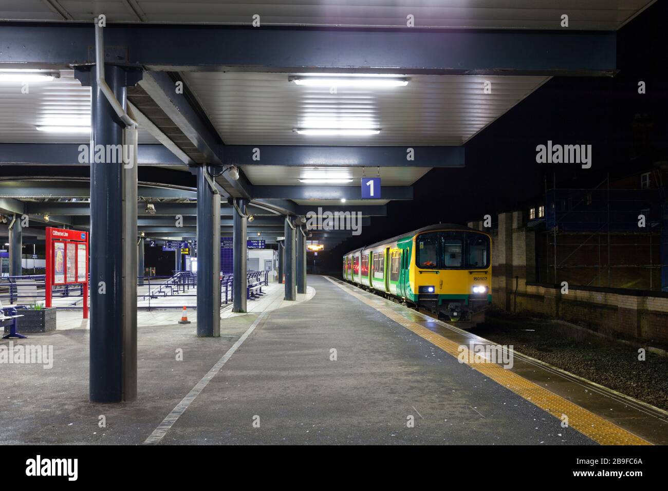 In London Midland livery but now operated by Northern rail class 150 ...