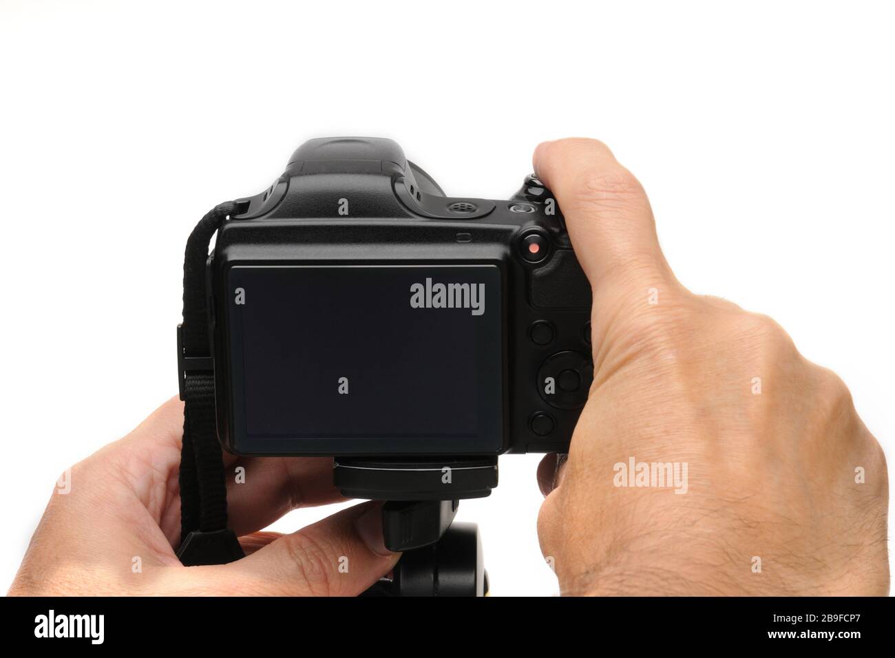 Digital photo camera on an isolated white background Stock Photo - Alamy