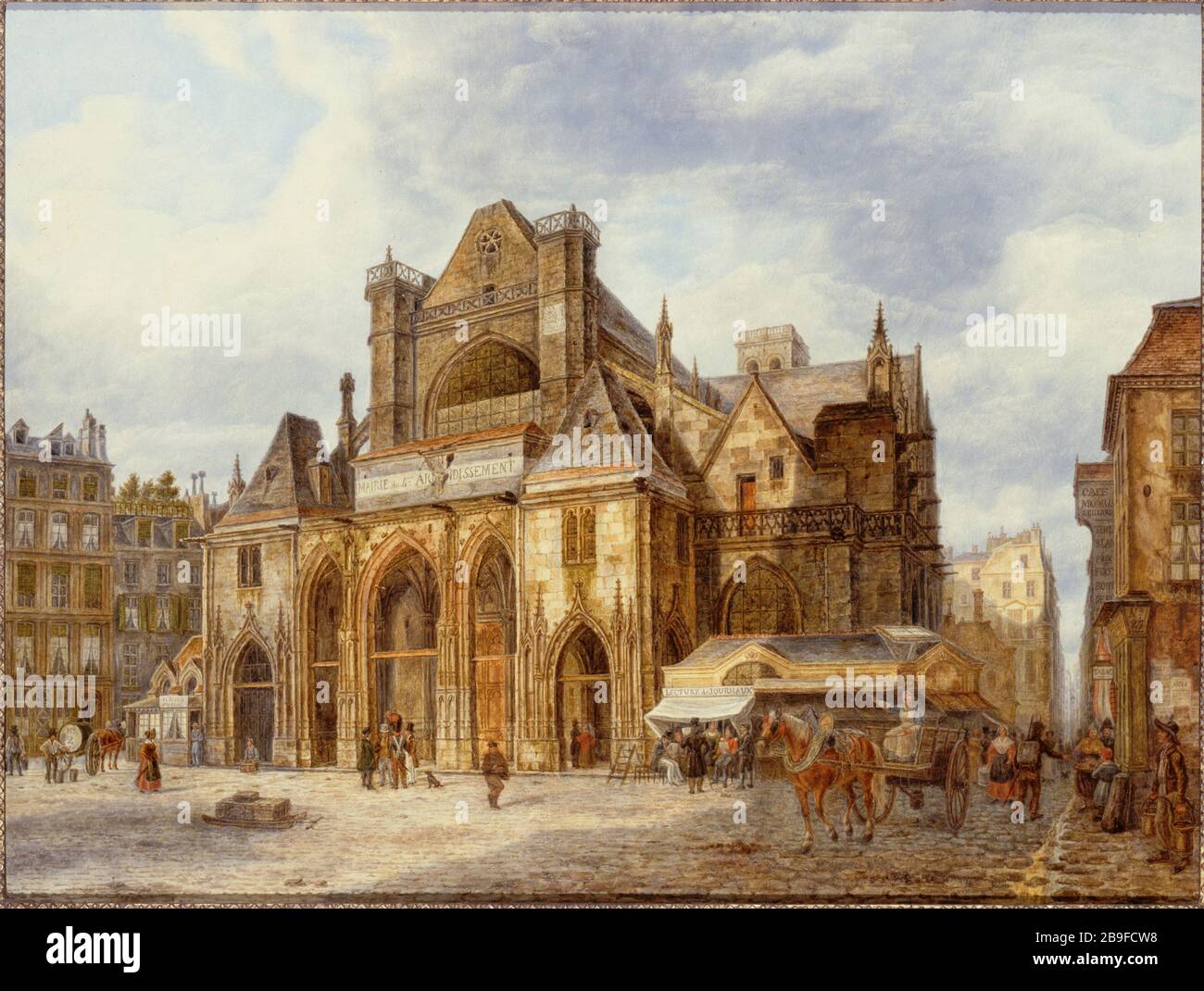 AUGUSTUS WYNANTZ - THE CHURCH OF SAINT-GERMAIN-The AUXERROIS Auguste ...