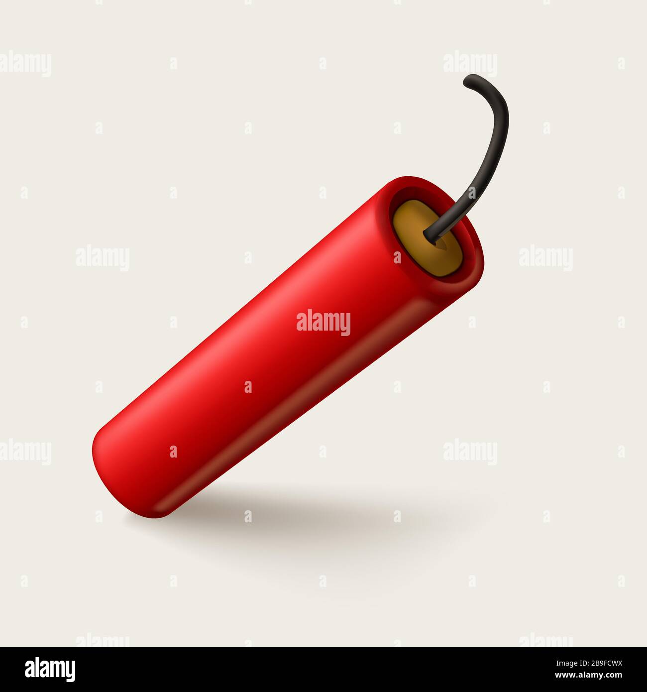 realistic red dynamite on white Stock Vector Image & Art - Alamy