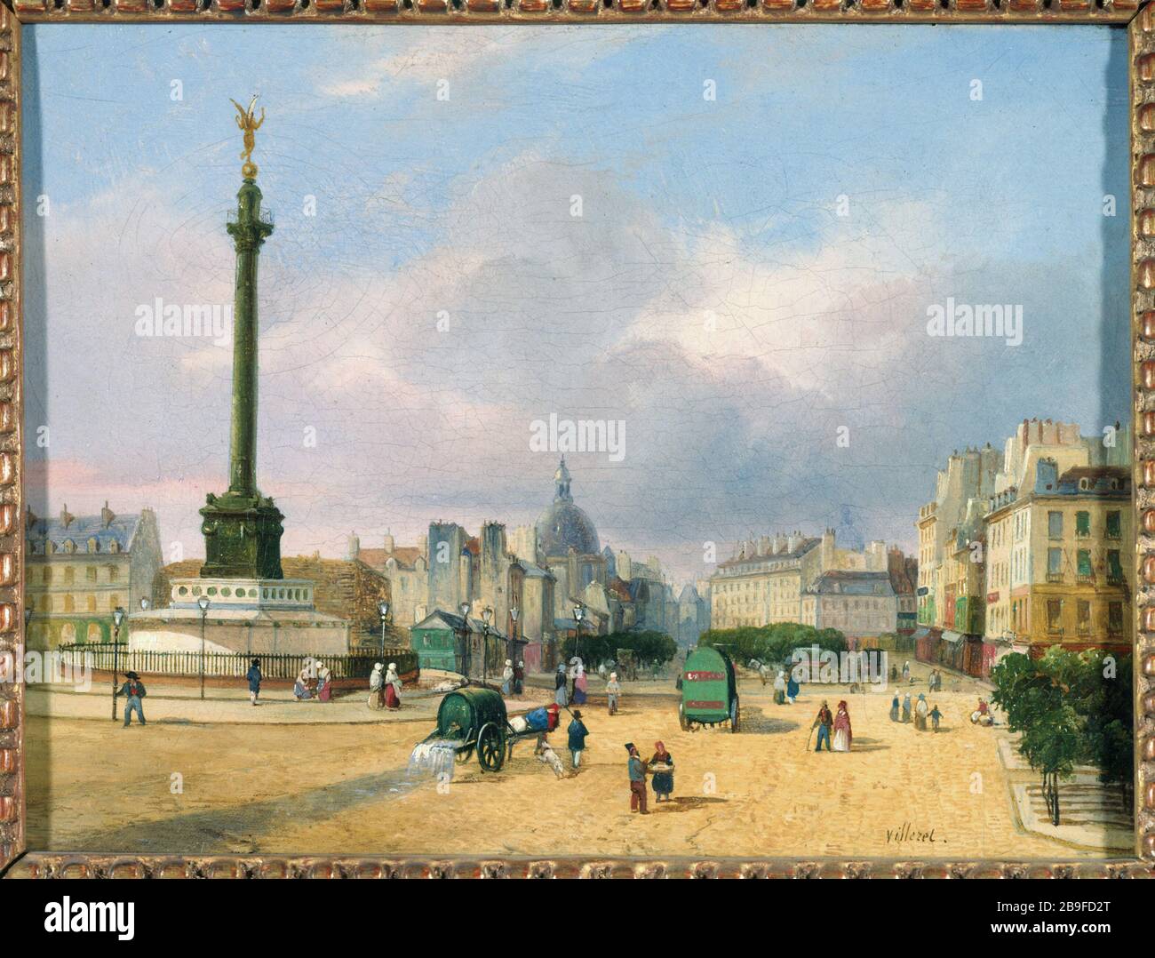 THE PLACE OF BASTILLE François-Etienne Villeret (1800-1866). "La Place ...