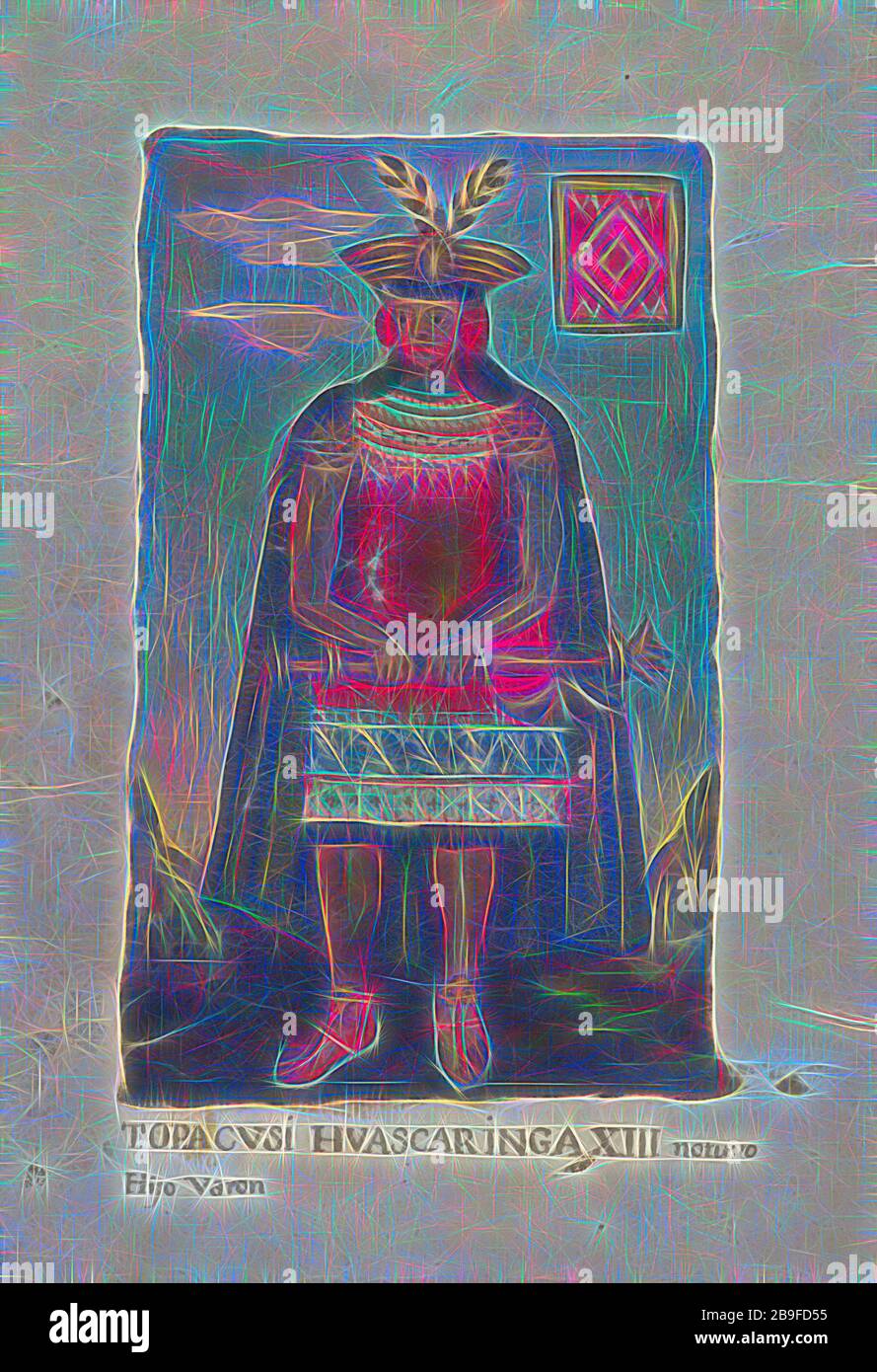 Portraits of Inca kings and an Inca queen, oil on vellum, not before ...