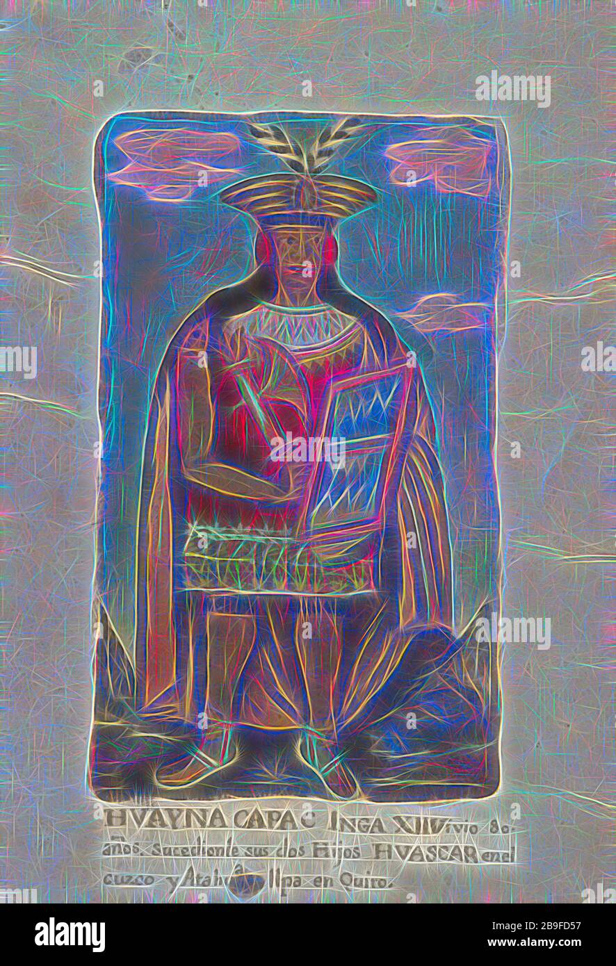 Portraits of Inca kings and an Inca queen, oil on vellum, not before ...