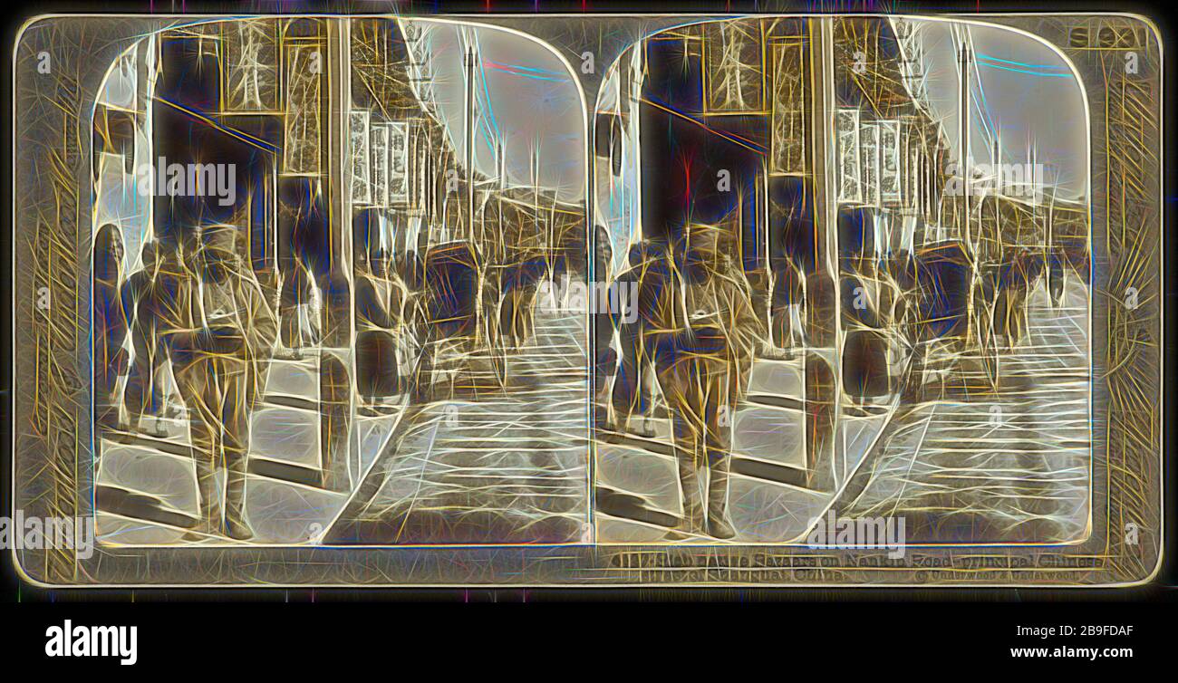 Rich native bazaars on Nankin Road, principal Chinese street of ...