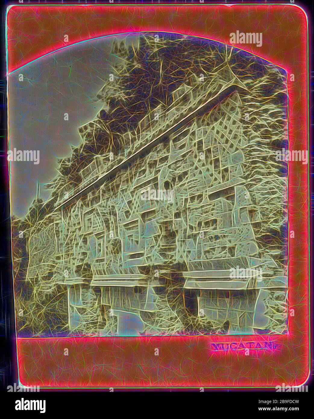 North end of east facade, Governor's Palace, Uxmal, Augustus and Alice ...