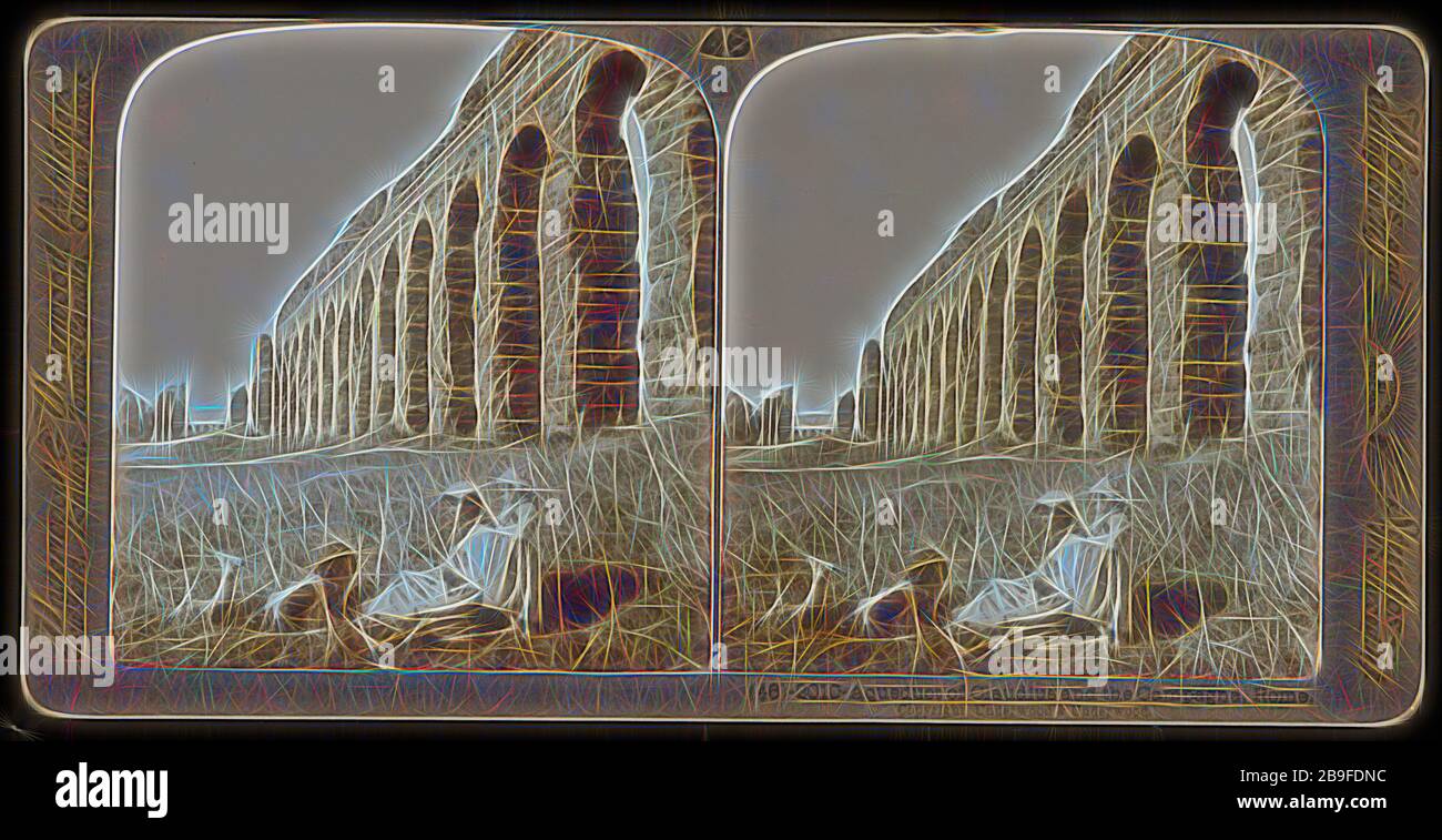 Rome, Aqueduct of Claudius and the Campagna, Rome, Stereographic views ...