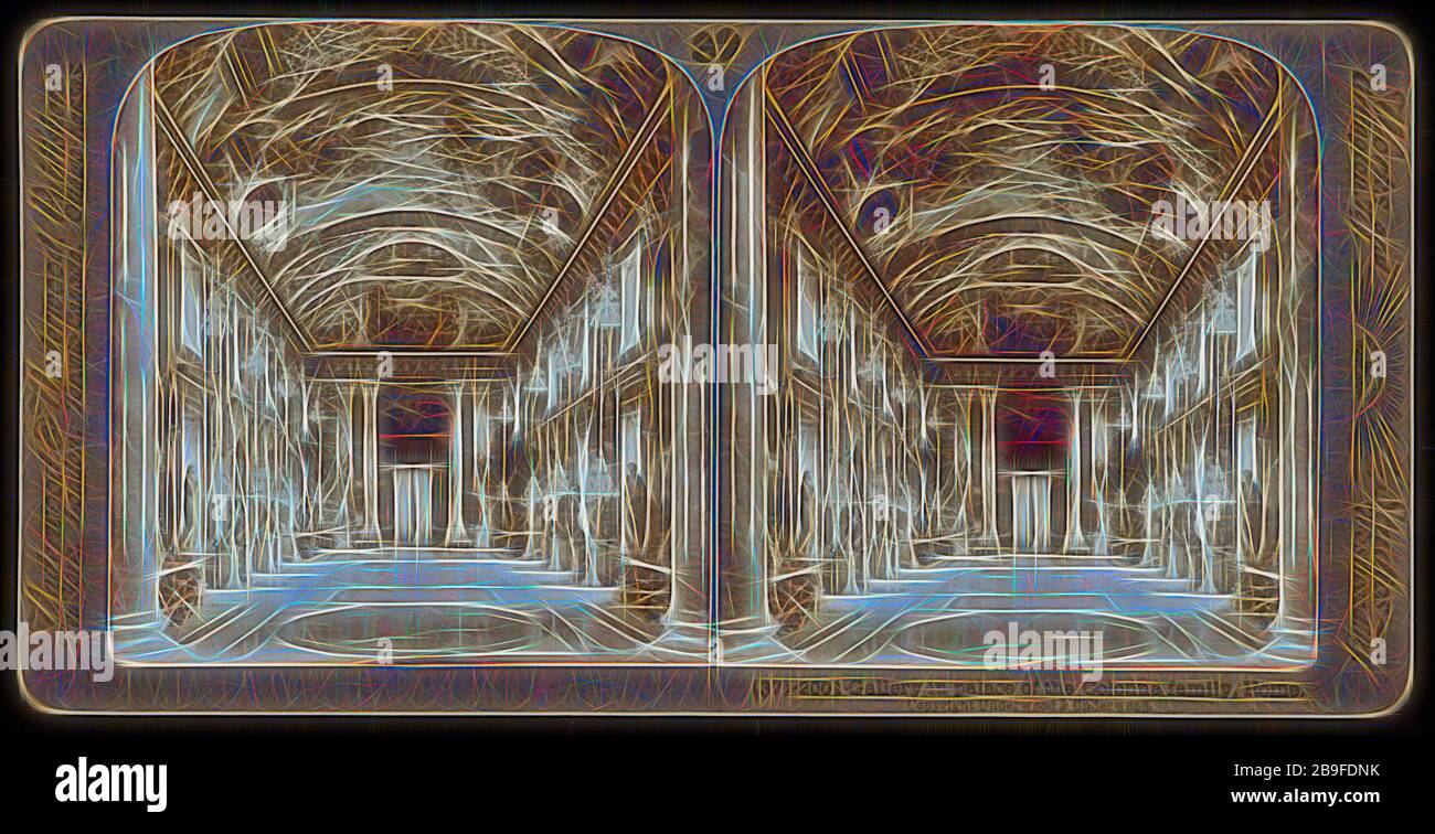 Rome, Gallery in Palace of the Colonna family, Rome, Stereographic ...