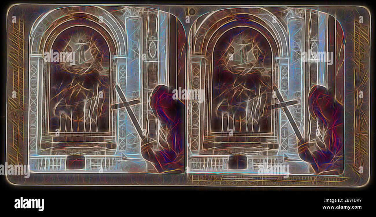 Mosaic copy of Raphael's Transfiguration in St. Peter's, Stereographic ...