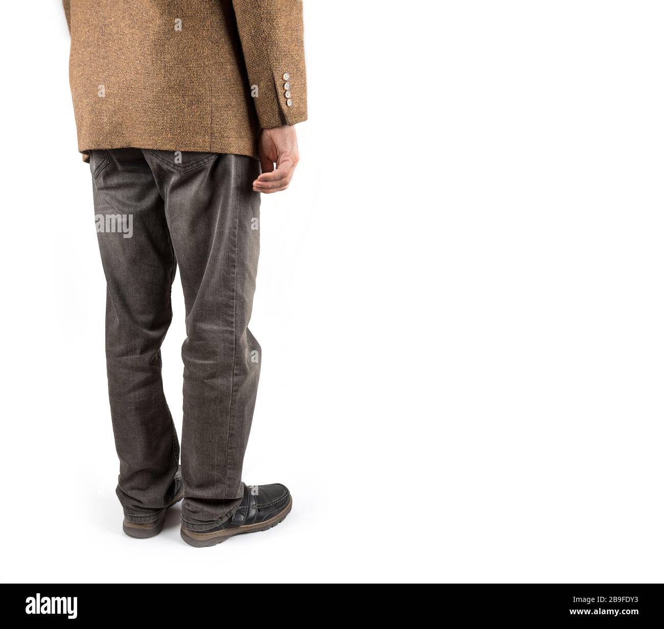 Rear view from behind back side Cut Out Stock Images & Pictures - Alamy